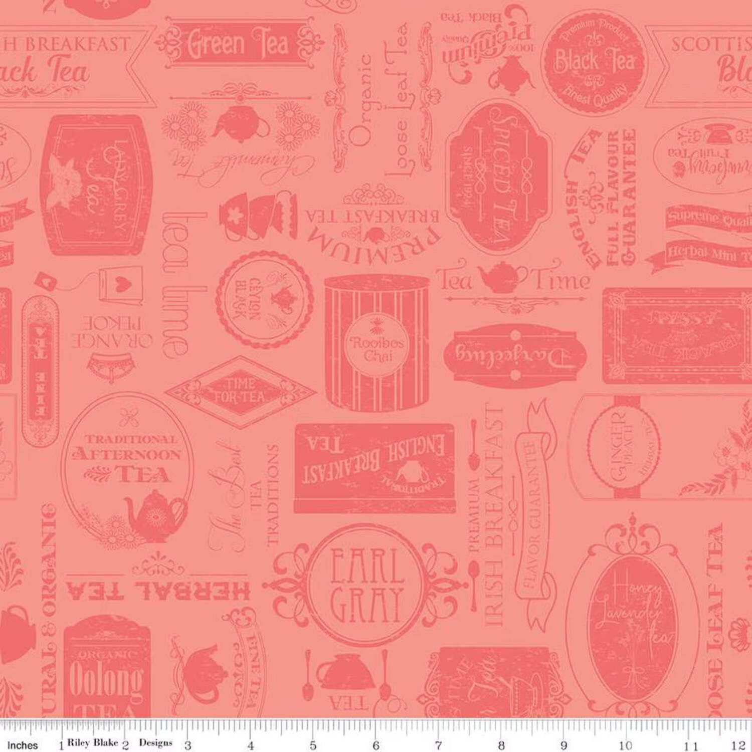 Handmade Placemat Or Table Runner Afternoon Tea Labels Salmon - Walmart.com