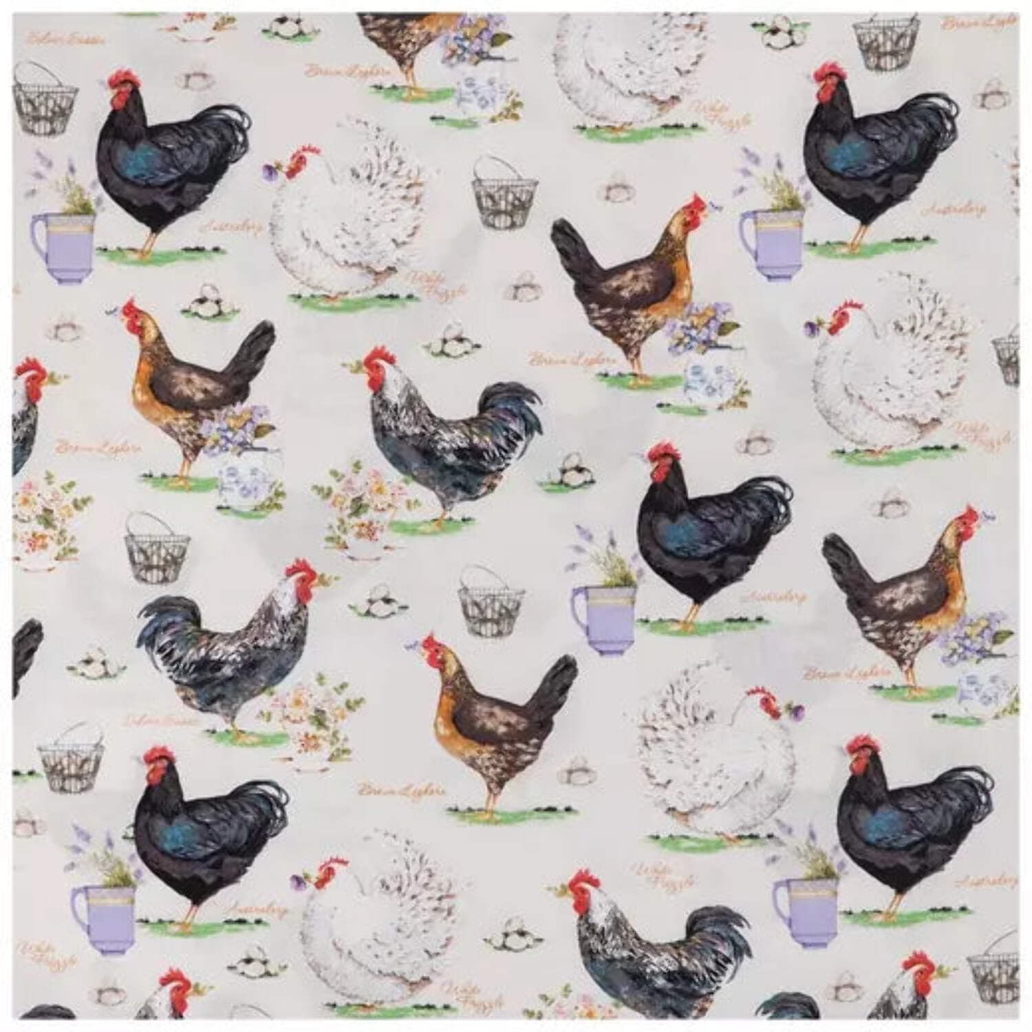Handmade Placemat Or Table Runner Roosters Calico - Walmart.com
