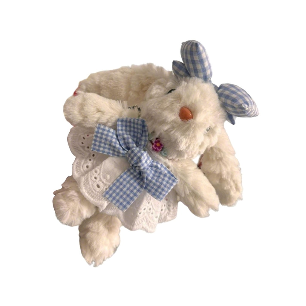 Handmade Plush Rabbits Keyring Fashionable Rabbit Plush Key Rings Soft ...