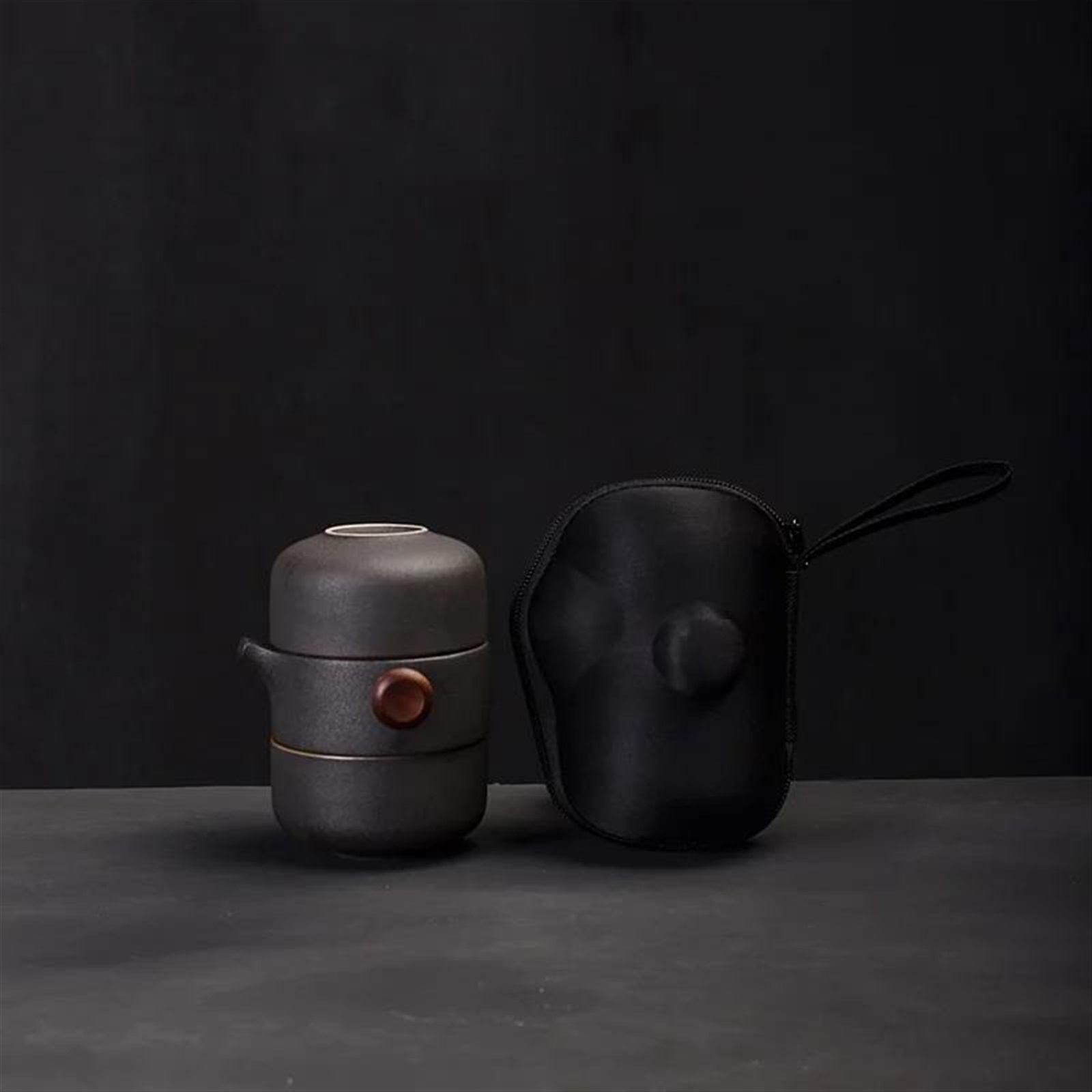 Handmade Portable Travel Office Tea Set Japanese Ceramic Teapot Gaiwan ...