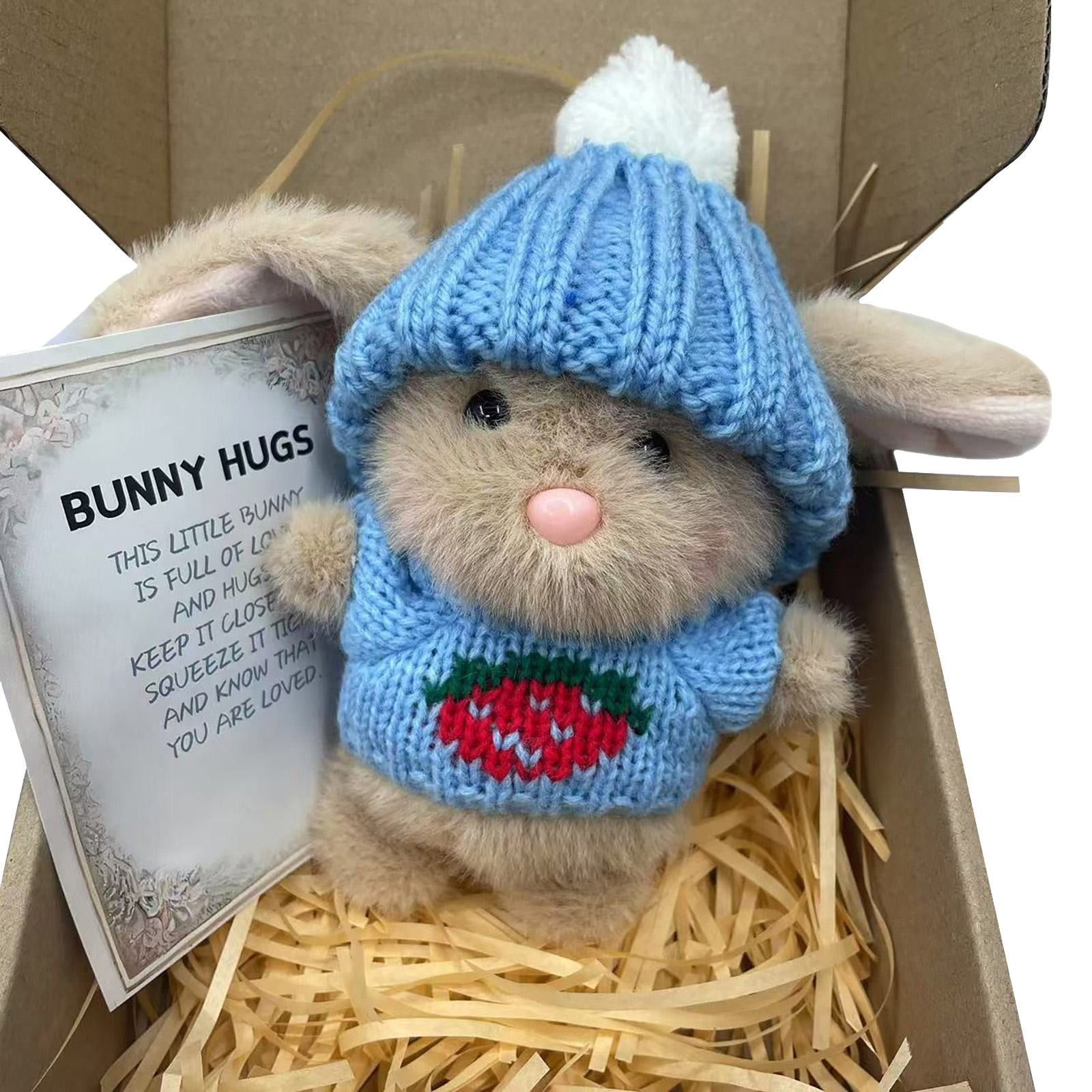 Handmade Positive Bunny Crochet with Inspirational Card - Inspirational ...