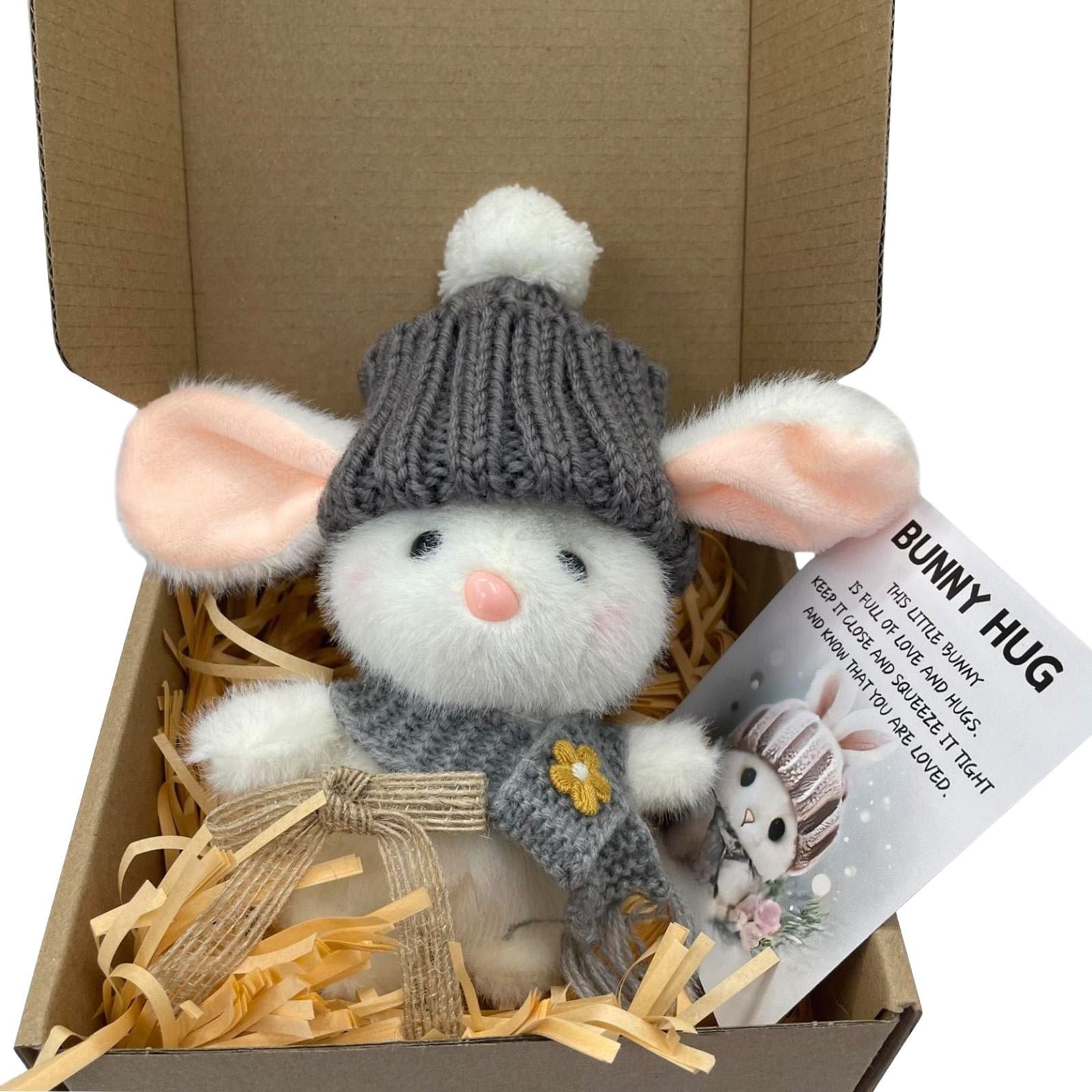 Handmade Positive Bunny Crochet with Inspirational Card - Inspirational ...