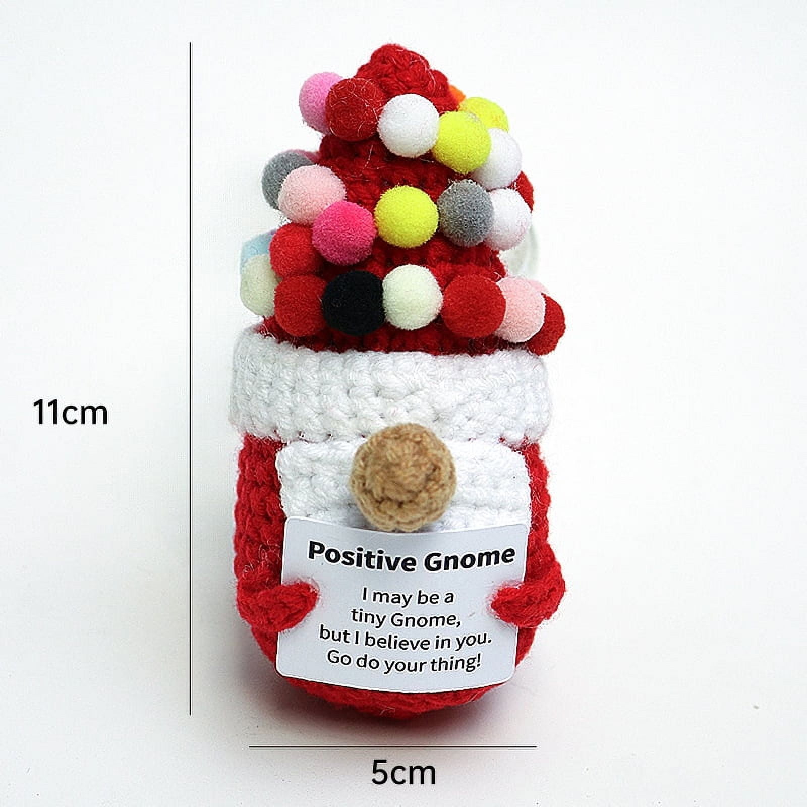 Handmade Positive Winter Gnome Crochet, Christmas Gnome Crochet ...