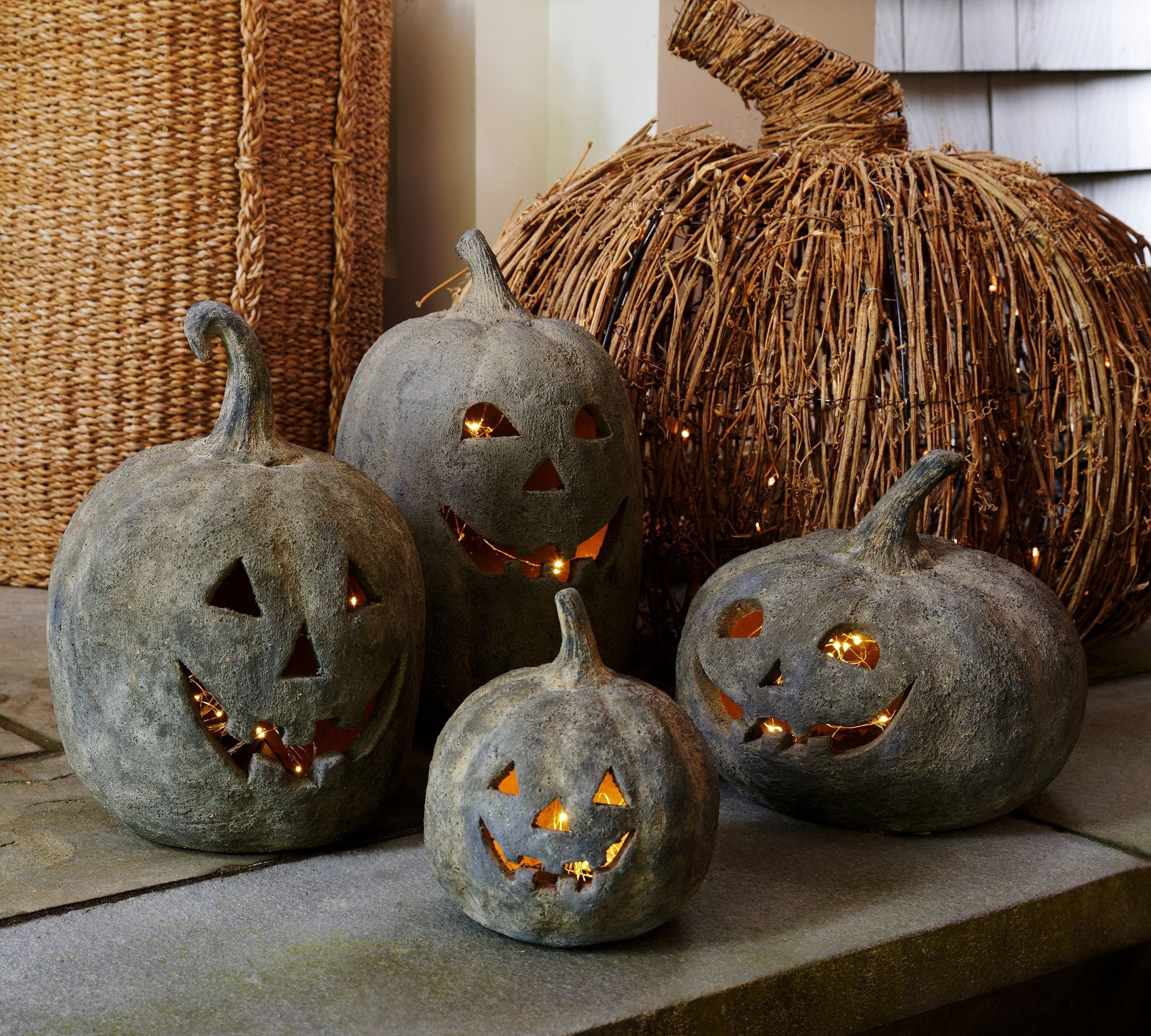 Handmade Pumpkin Jack O' Lantern，Artisanal Halloween Decor with Hand ...