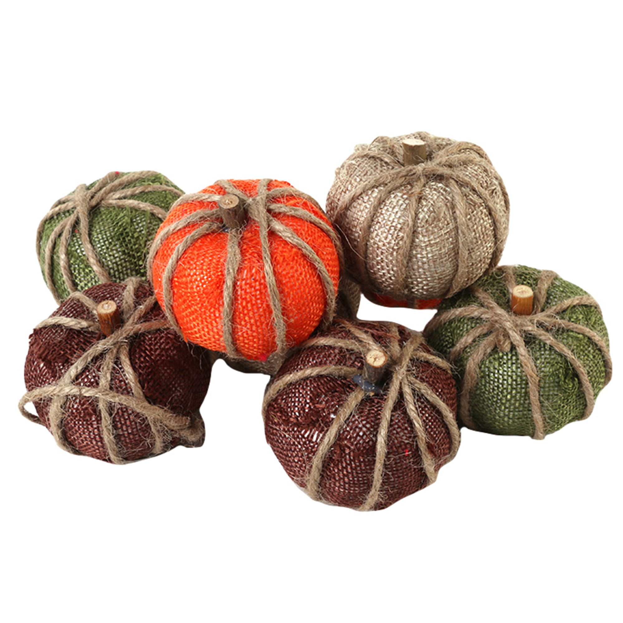 Handmade Pumpkins Halloween Thanksgiving Decorations Simulation Woolen ...
