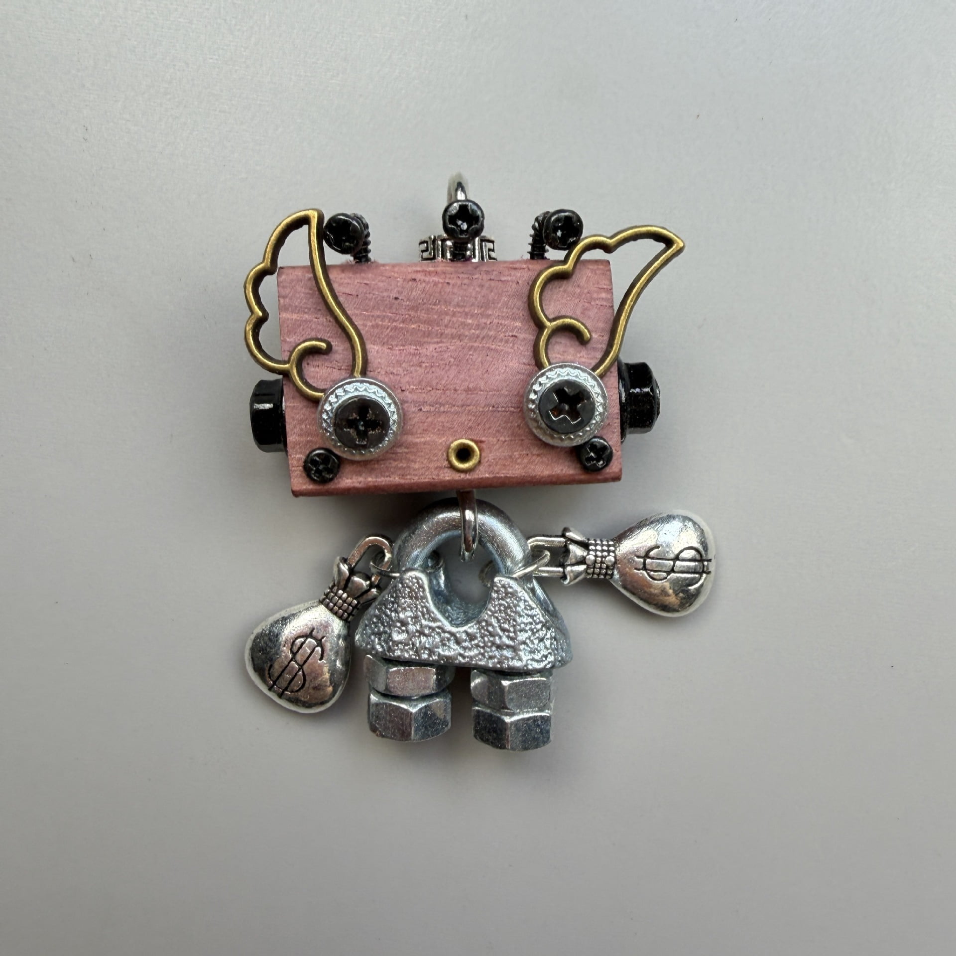Handmade Punk Robot Industrial Style Pendant Trendy Toy Necklace ...