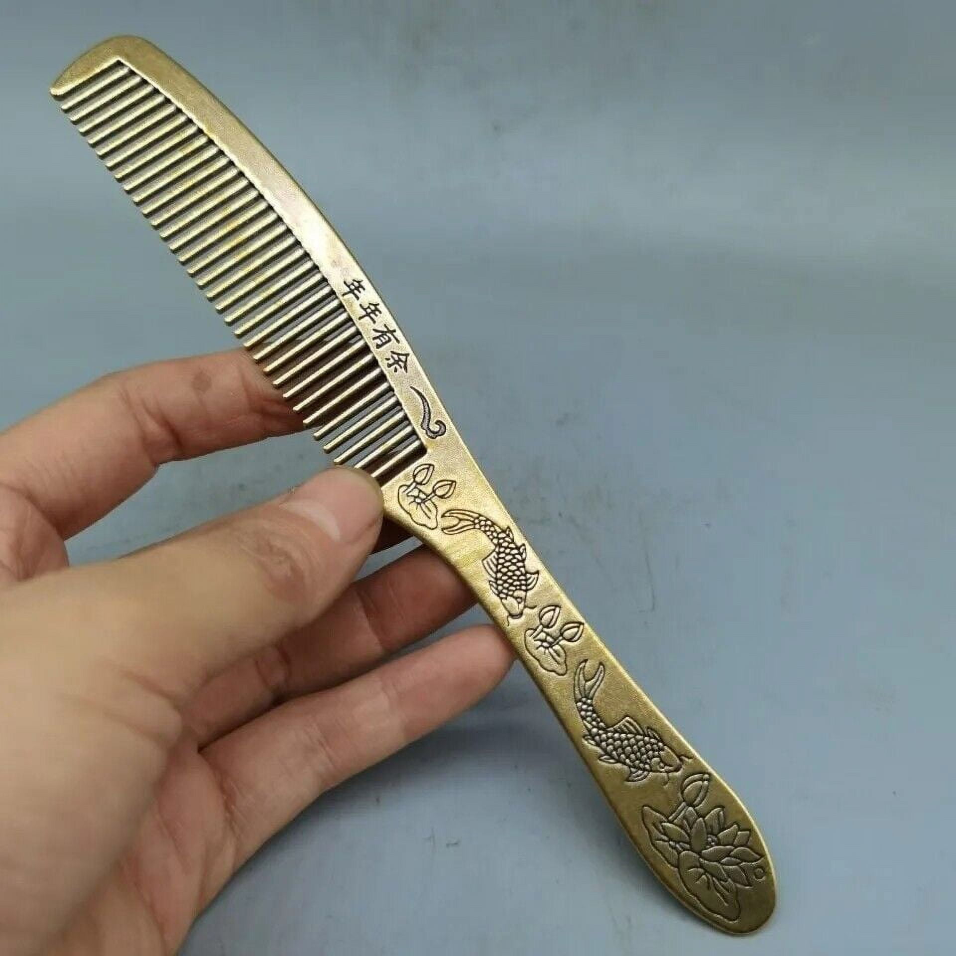NuoTaiTec Handmade Pure Copper Comb, Improve Dandruff, Anti-Static Hair ...