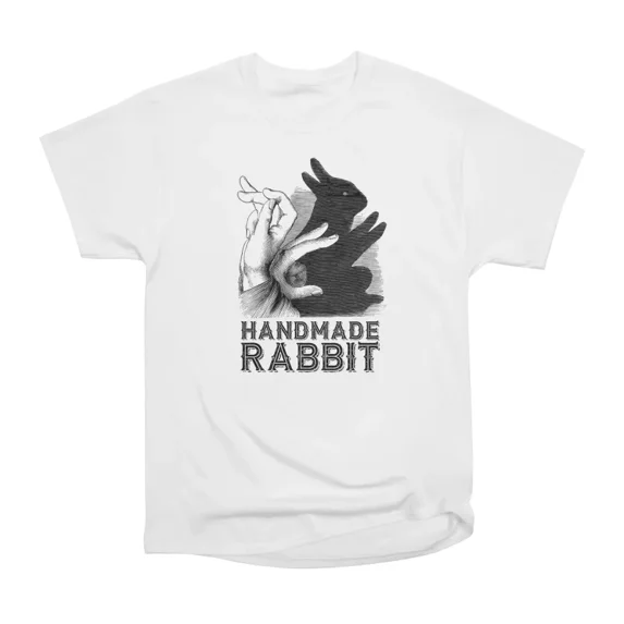 Handmade Rabbit T-Shirt Tee Gift For Him Merch For Her Apparel For ...