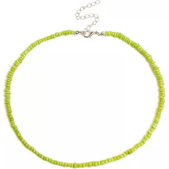 Handmade Rainbow Beads Choker Necklace Candy Color Bead Women Jewhu AL ...