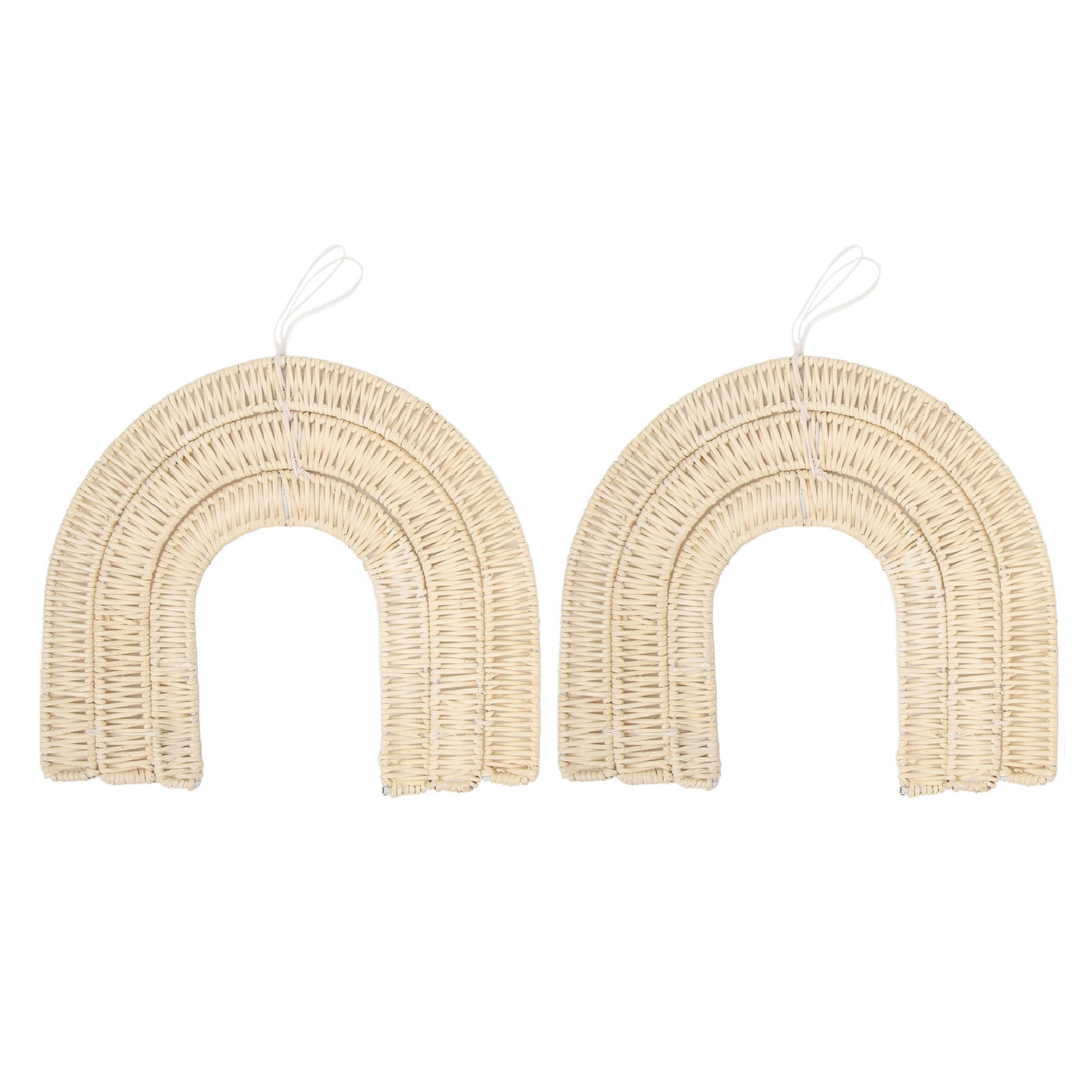 Handmade Rattan Rainbow Wall Hanging, Charming Rustic Decor For Kids ...