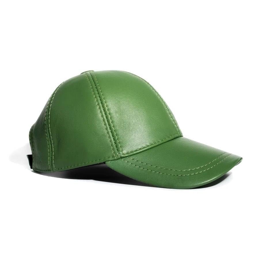 Handmade Real Leather Ball Cap – Premium Baseball Style Hat for Men ...