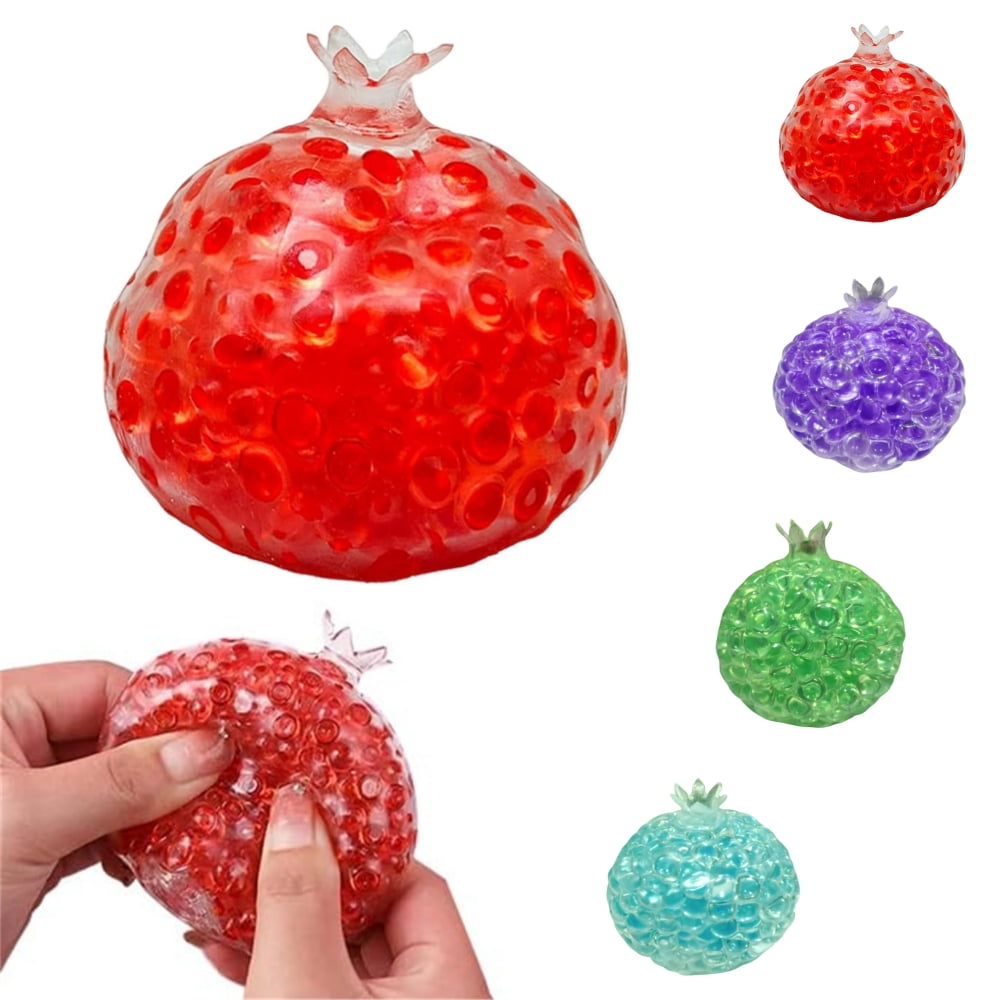 Handmade Relief Balls with Noisy Sound,Fruit Theme Stress Balls for ...