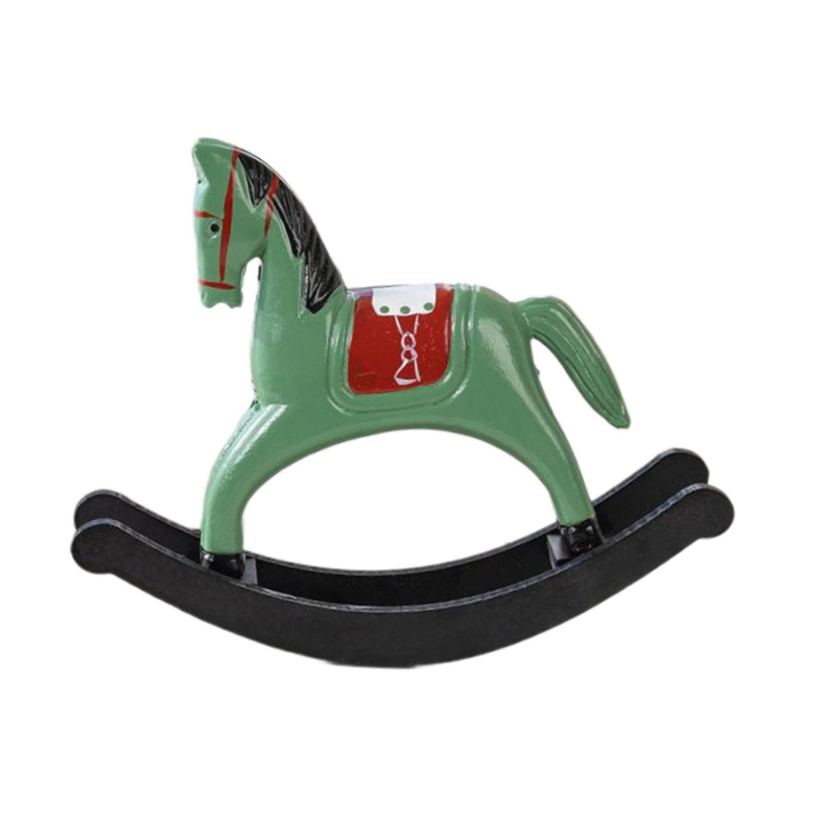 Handmade Rocking Horse Statue, Vintage Wooden Horse Sculpture ...
