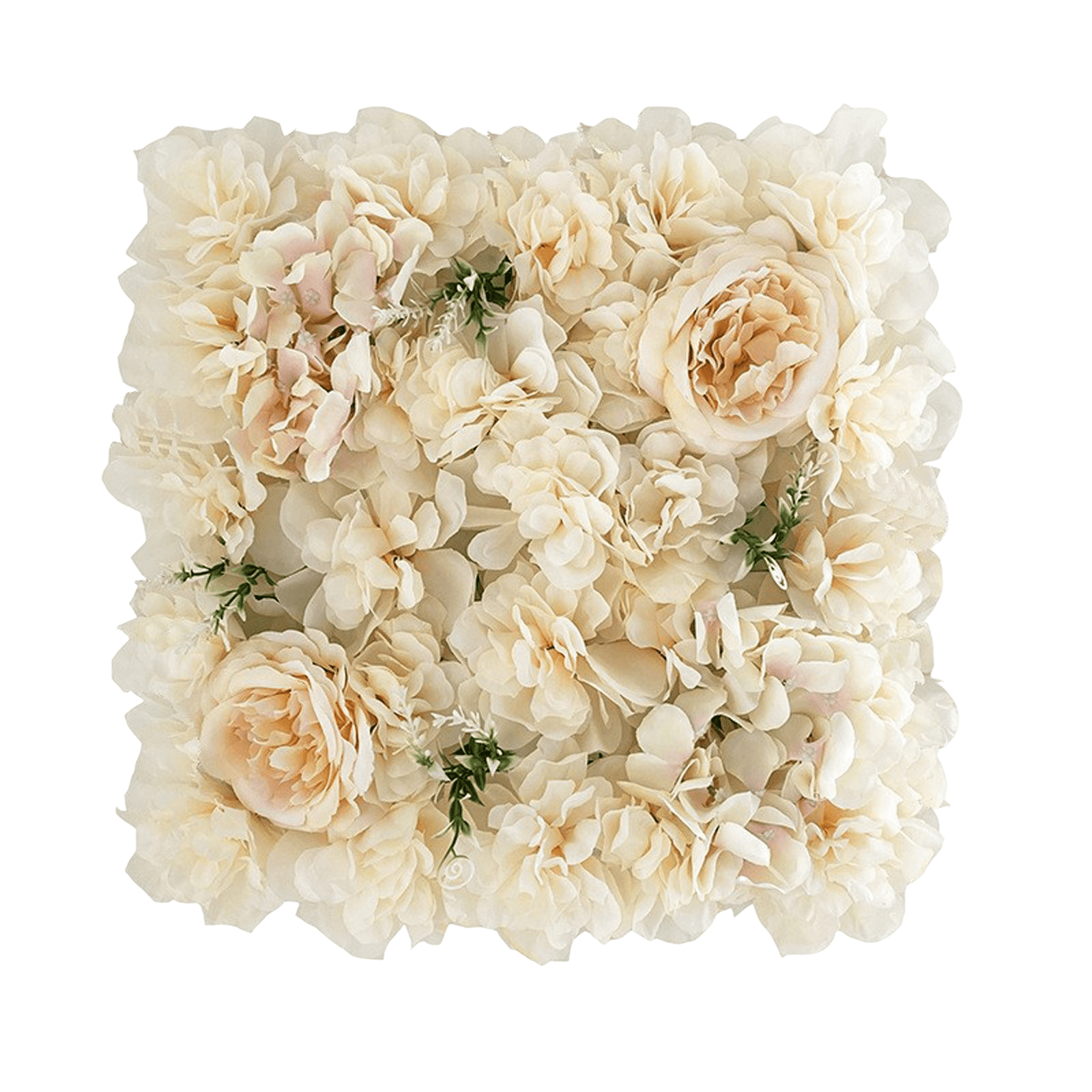 Handmade Roll-Up Fabric Flower Wall Panel, Elegant Simulation Floral ...
