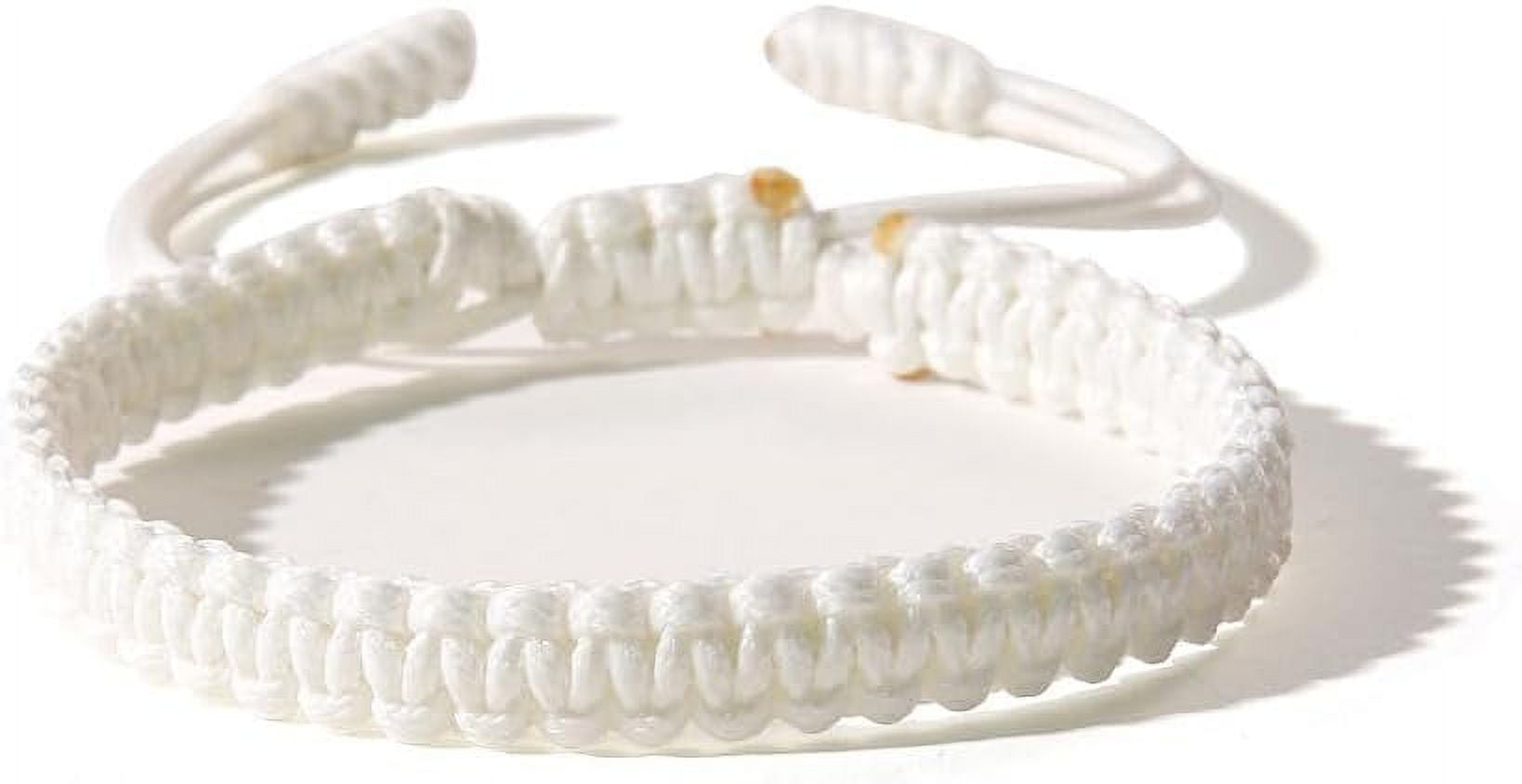 Handmade Rope String Hand-Knitted Bracelet for Women Adjustable Knitted ...