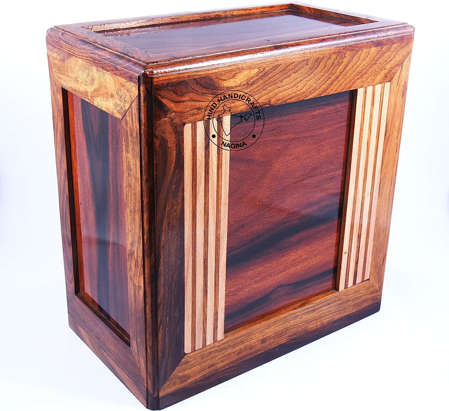 Handmade Rosewood Wooden Urns for Human Ashes Adult Large - Wooden Box ...