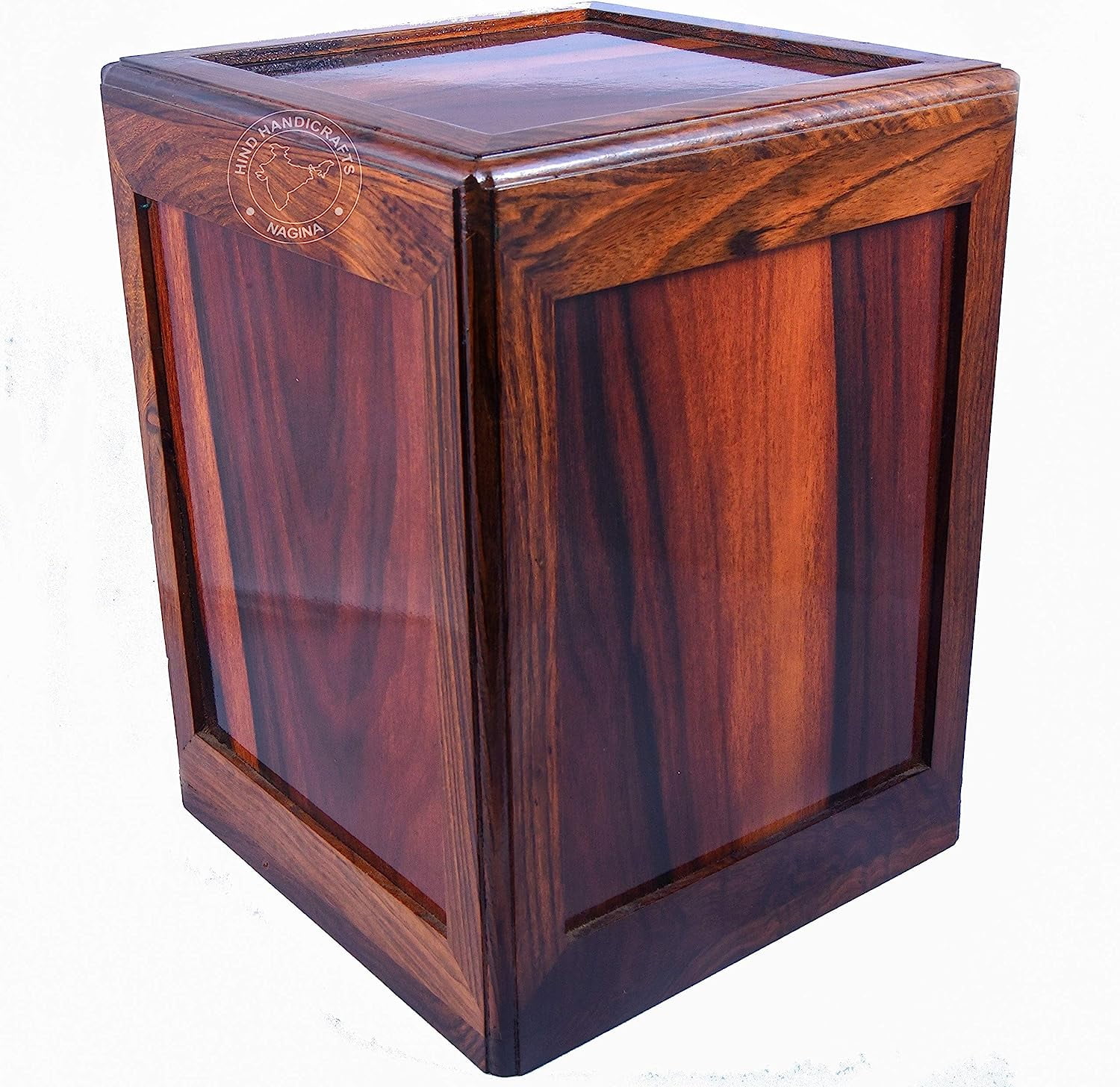 Handmade Rosewood Wooden Urns for Human Ashes Adult Large - Wooden Box Funeral Cremation Urns ...