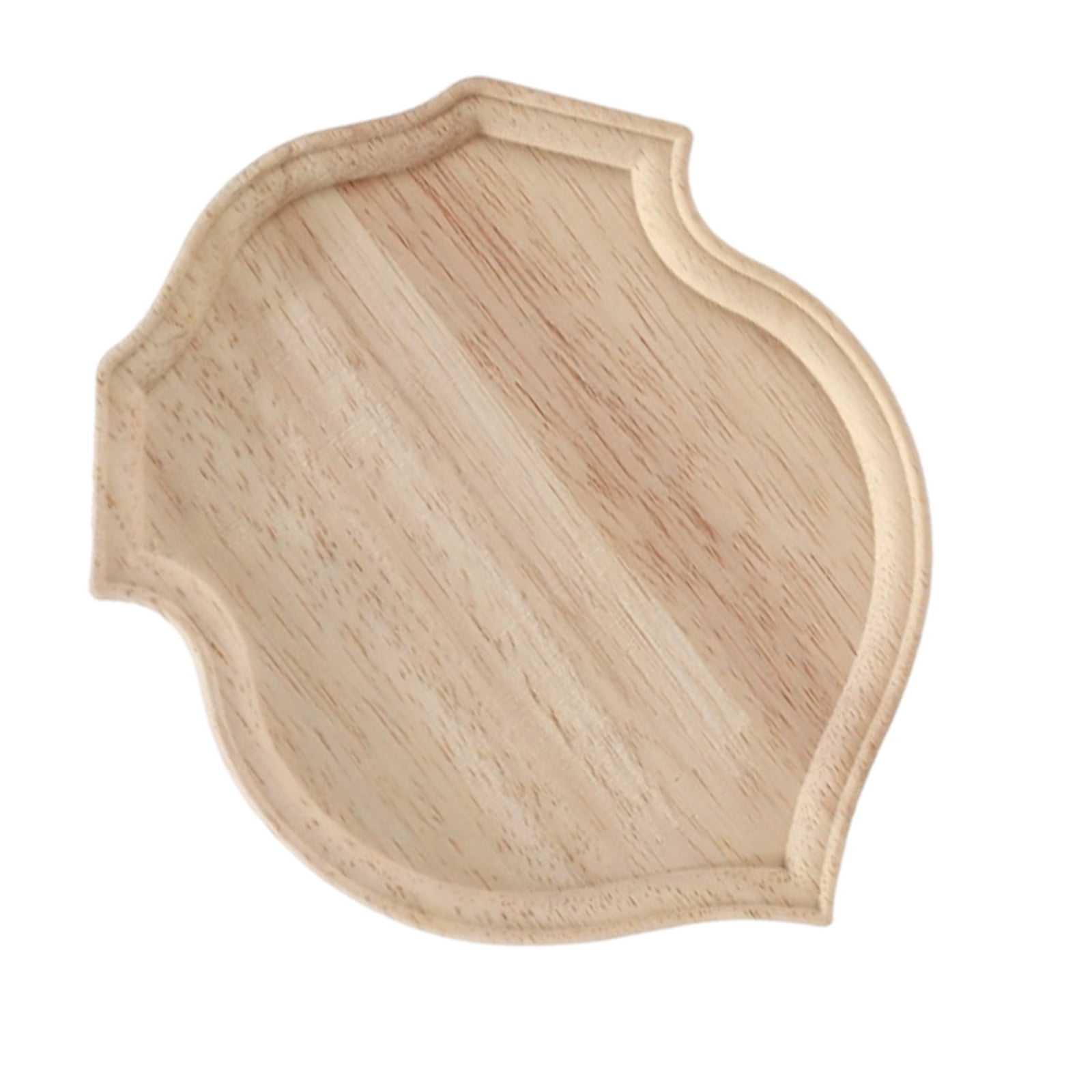 Handmade Round Wooden Glass Frame with Unique Base Display Tray Simple ...