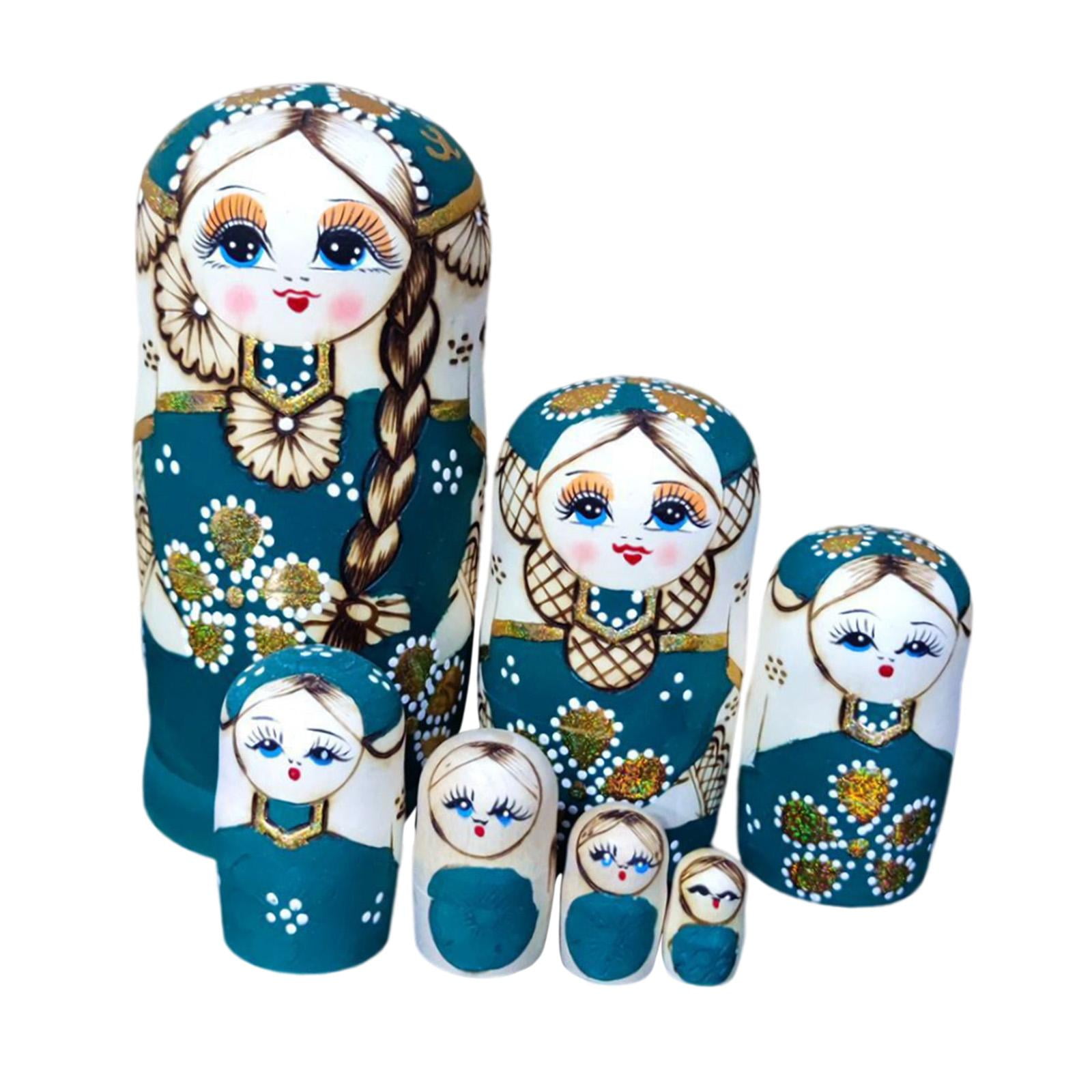 Handmade Russian Nesting Doll Figures ,Stackable Collectible Crafts ...