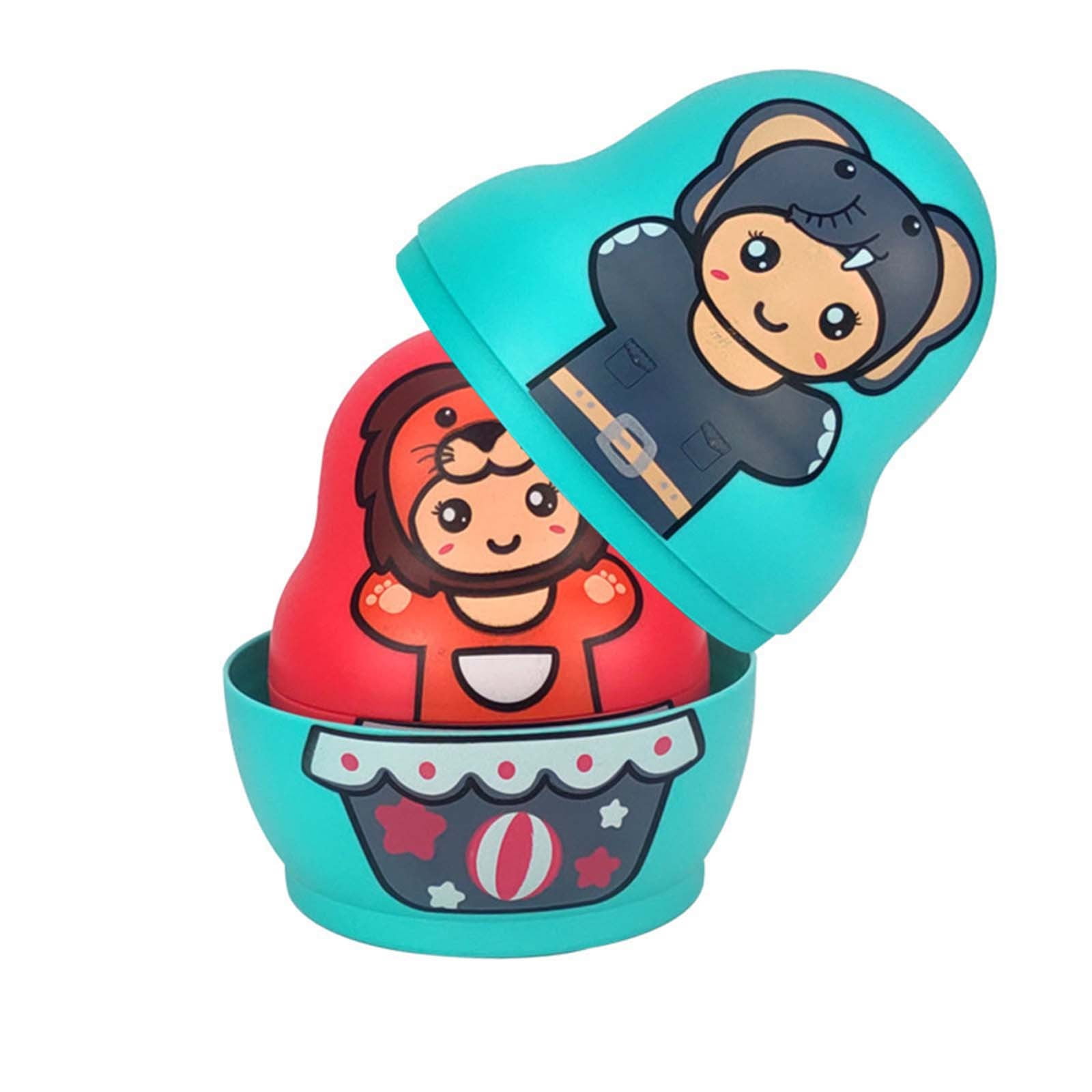 Handmade Russian Nesting Dolls Toys, Cute Lovely Animal Stacking Dolls ...