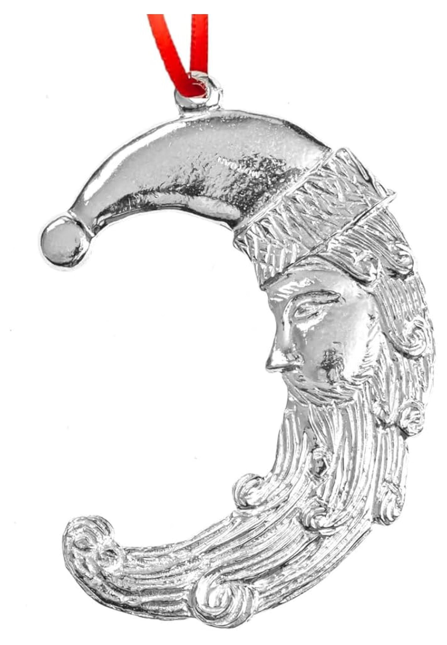 Handmade Santa Claus Ornament - Pewter Saint Nicholas Christmas Tree ...