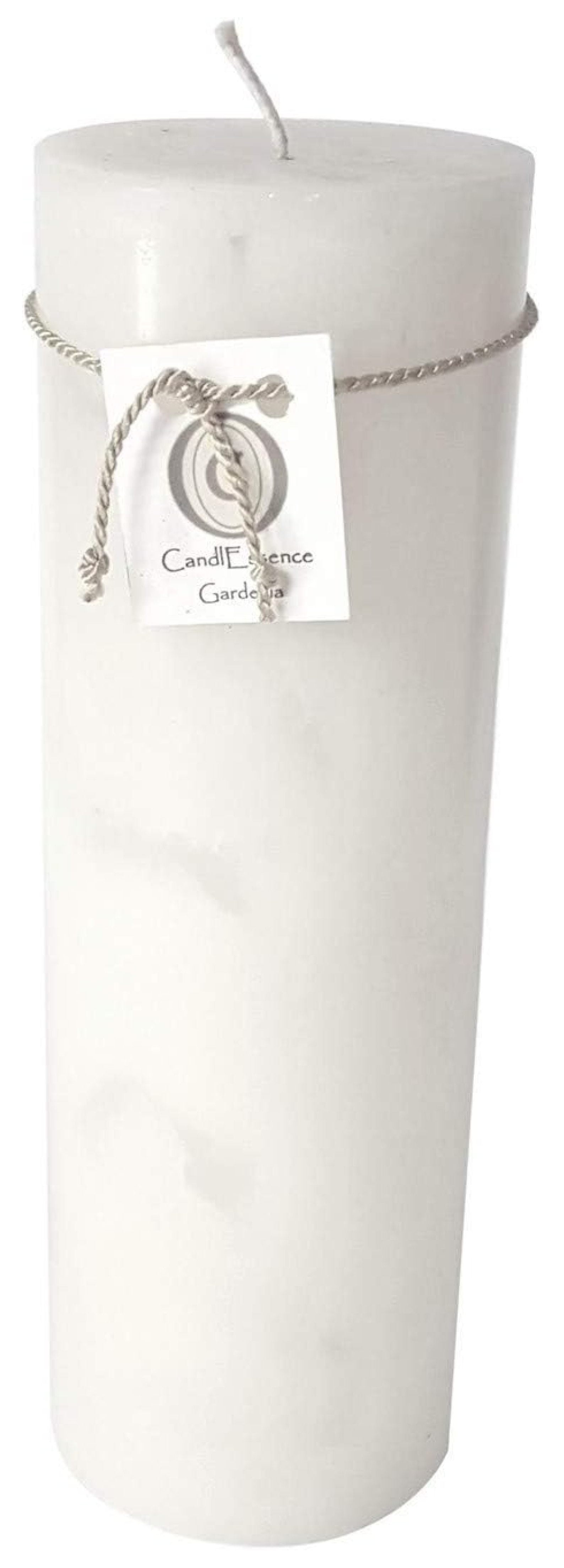 Handmade Scented Candle - Long Burning Pillar - Gardenia Scent (Large ...