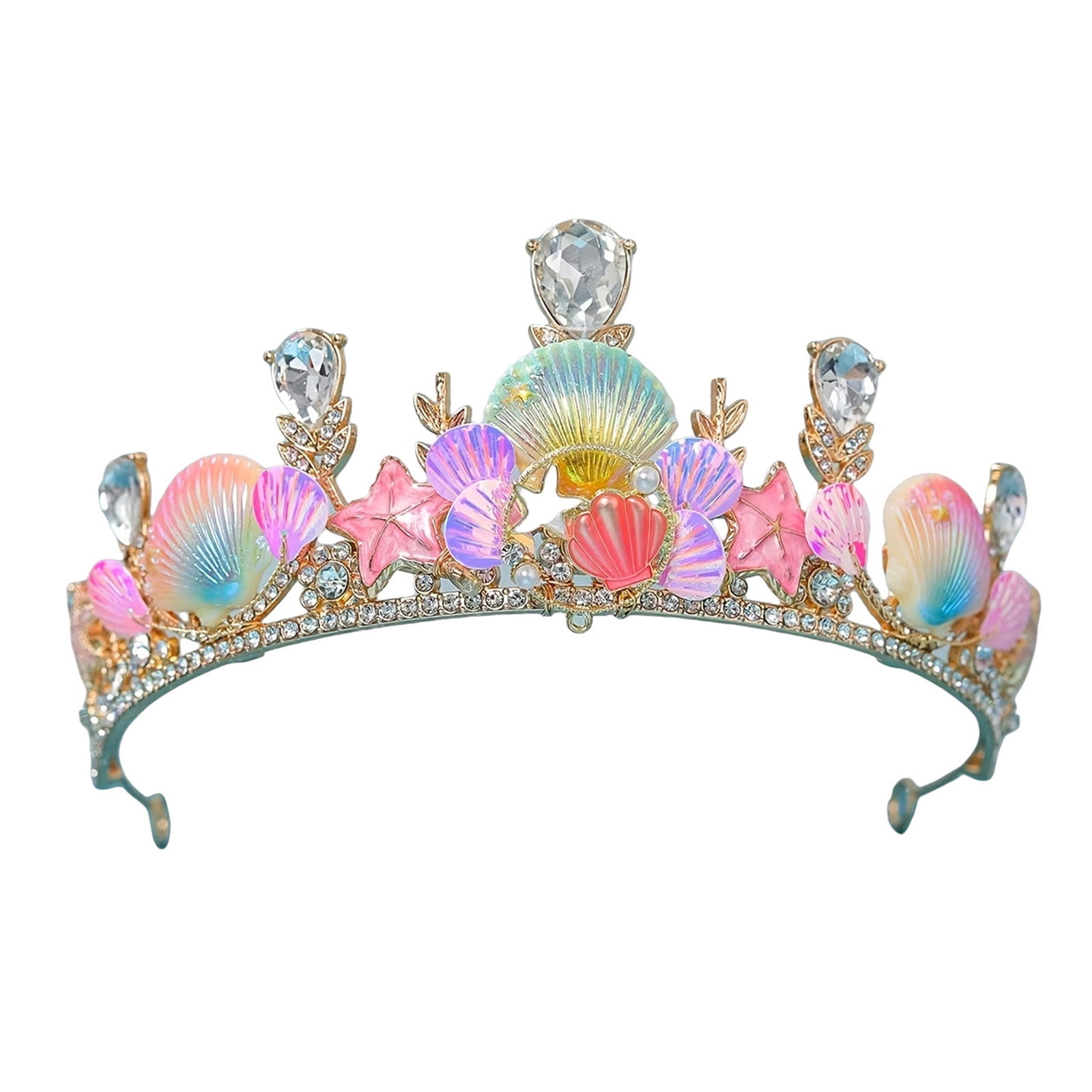 Handmade Sea Shell Star Fish Crowns Headband for Marine Themed Costume ...