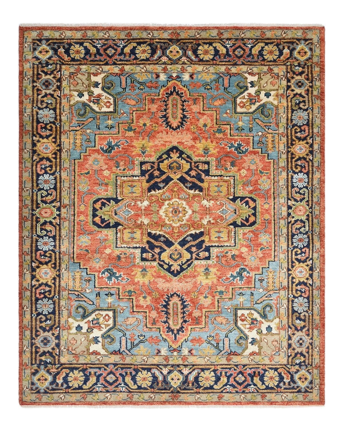 Handmade Serapi Traditional Red Area Rug 6 x 9 - Walmart.com