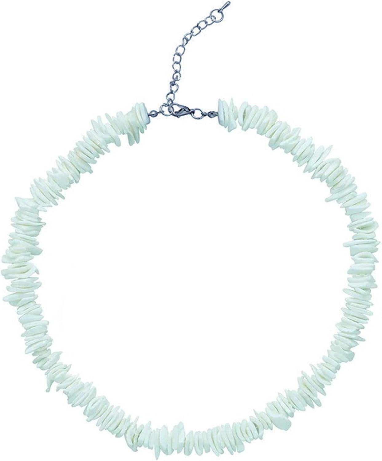 Handmade Shell Seashell Chip Beaded Hawaiian Style Adjustable Choker ...