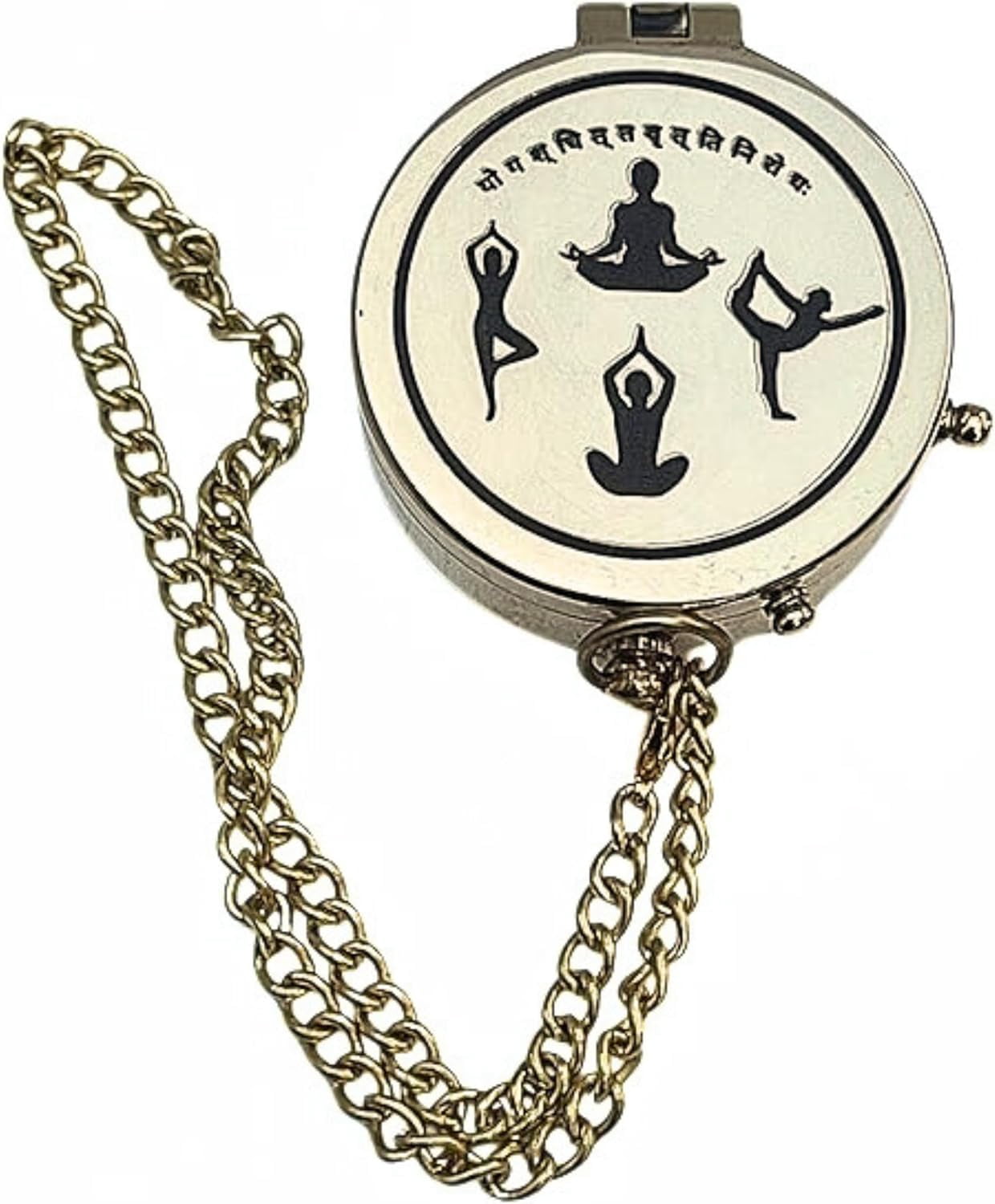 Handmade Shiny Brass Portable Compass Yoga Position Engraved Precious ...