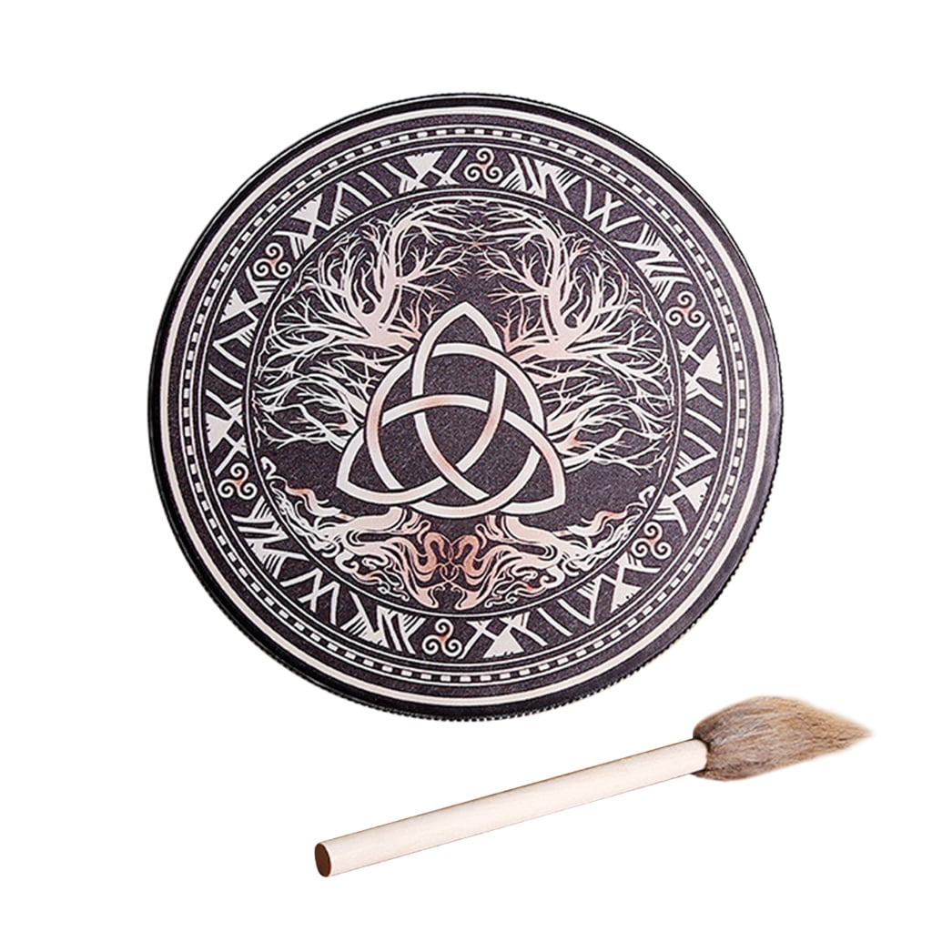 Handmade Siberian Shamanic Drums Spirit Music Drum with Drumstick Bass ...