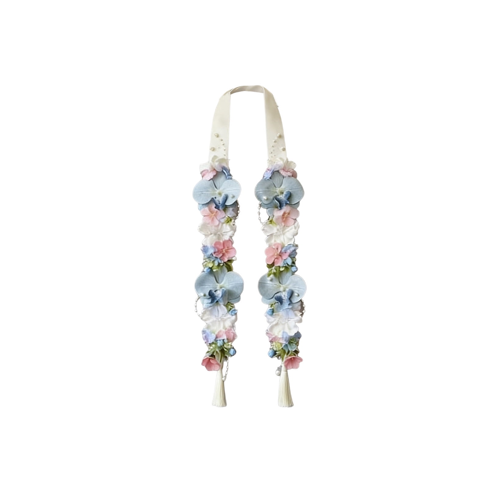 Handmade Silk Satin Flower Graduation Stole Class Of 2026 Embroidered ...