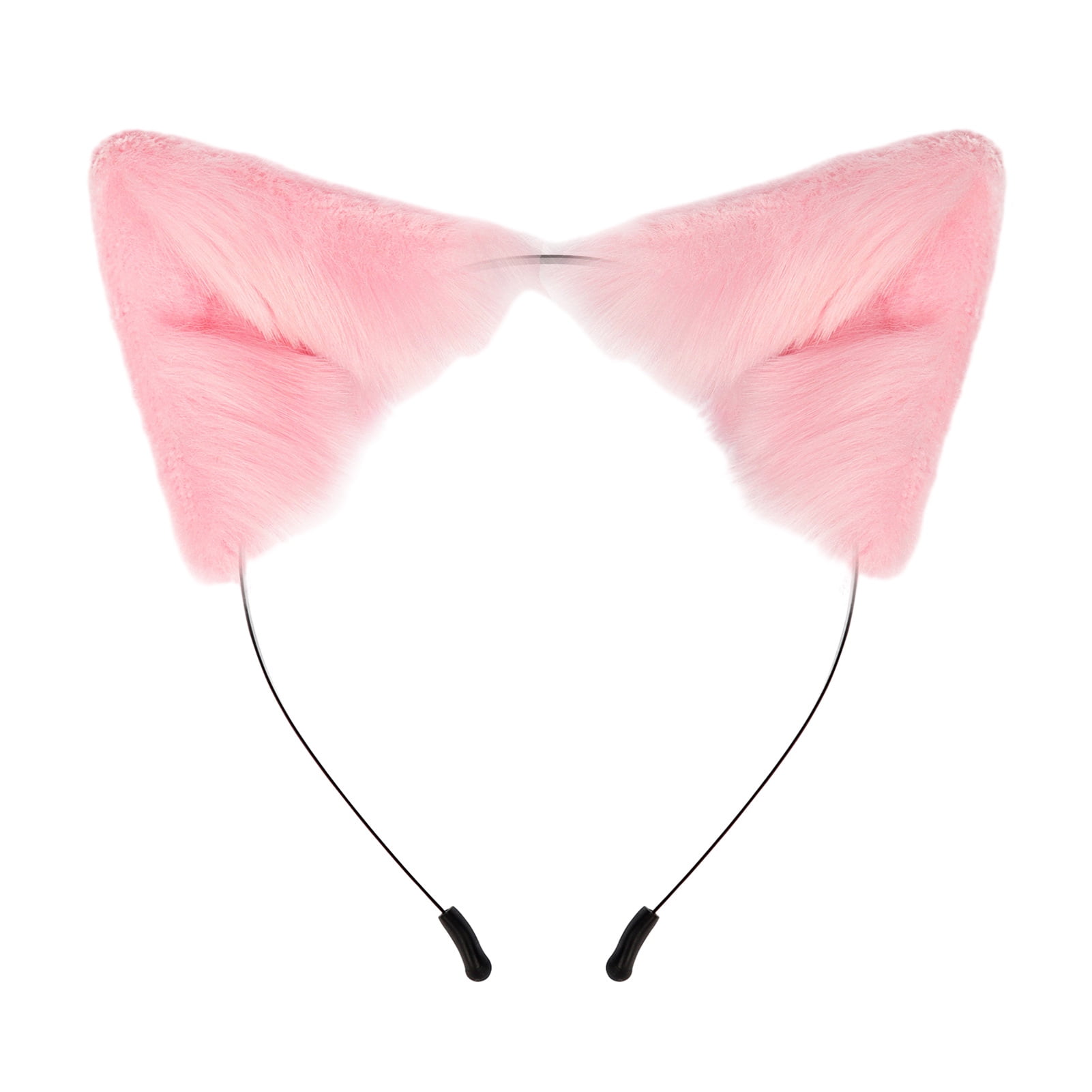 Handmade Simulation Fox Ears Hair Band Movable Cat Ears Hair Hoop Plush ...