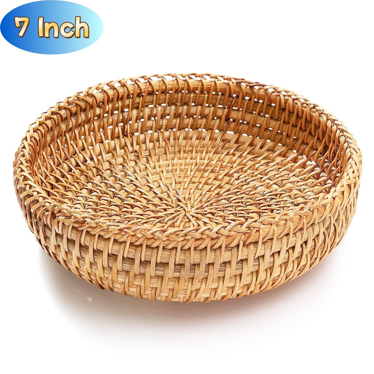 Handmade Bamboo Rattan Storage Basket for Storage - Keys Wallet Cell ...