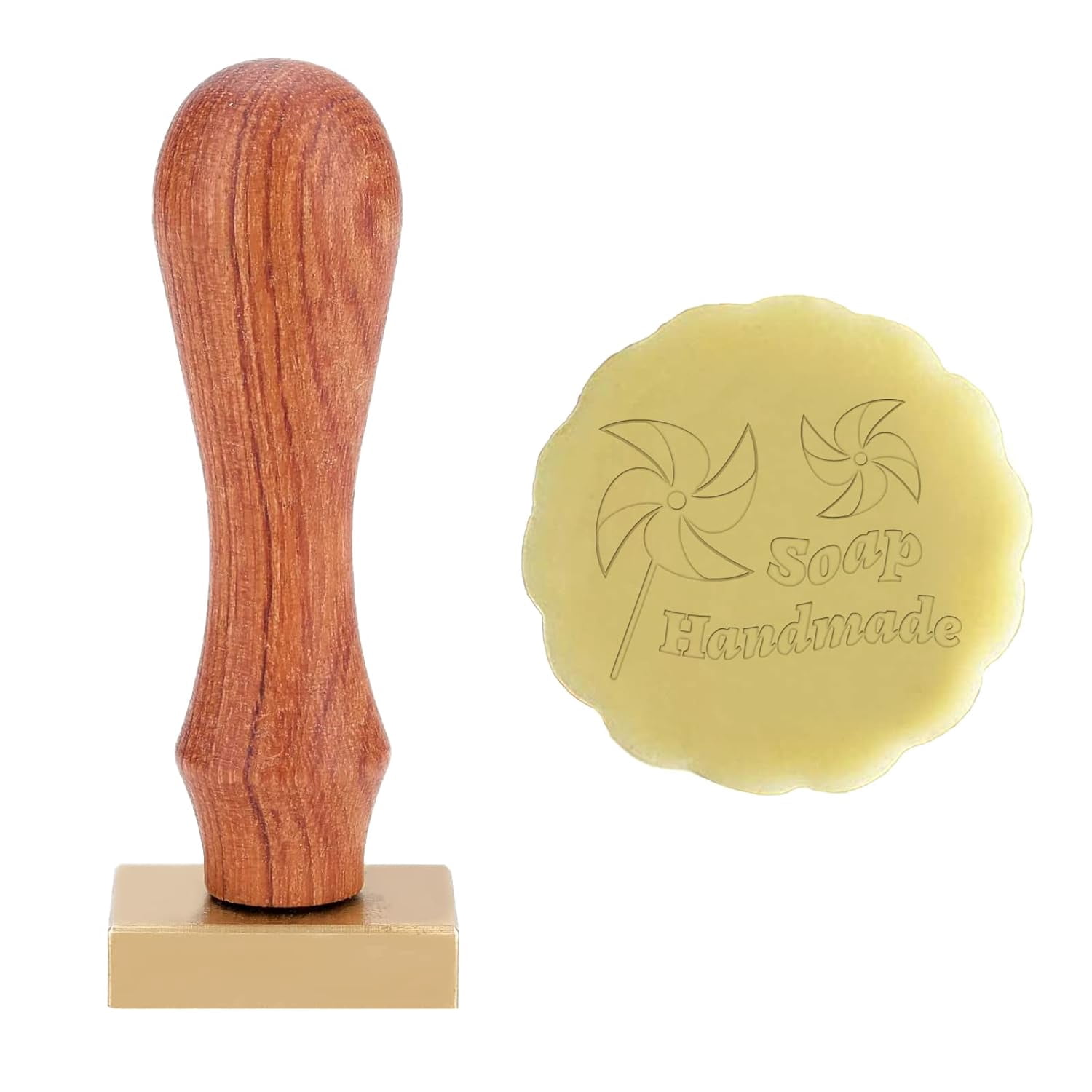 Handmade Soap Stamp 1.6" Windmill Soap Chapter Imprint Stamp Soap Stamp ...