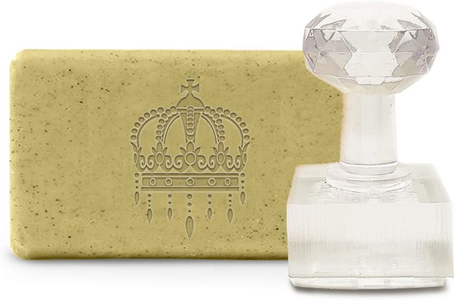 Handmade Soap Stamp Acrylic Soap Stamp with 1.57" Removable Handle ...