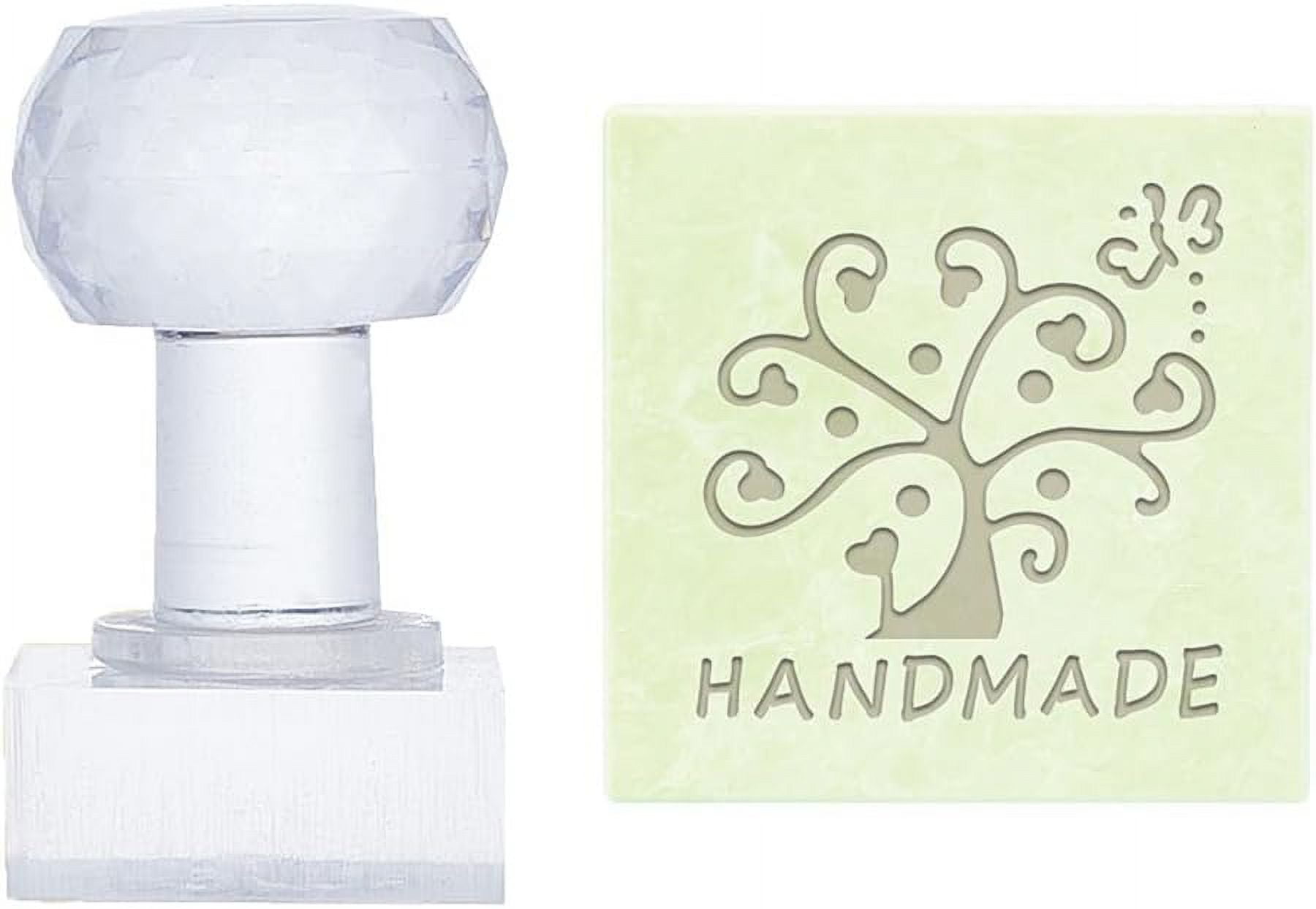 Handmade Soap Stamp Flower Acrylic Stamp with Handle Tree Soap ...