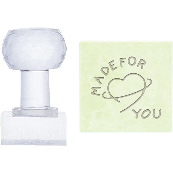 Handmade Soap Stamp Made forYou Soap DIY Soap Embossing Stamp Heart ...