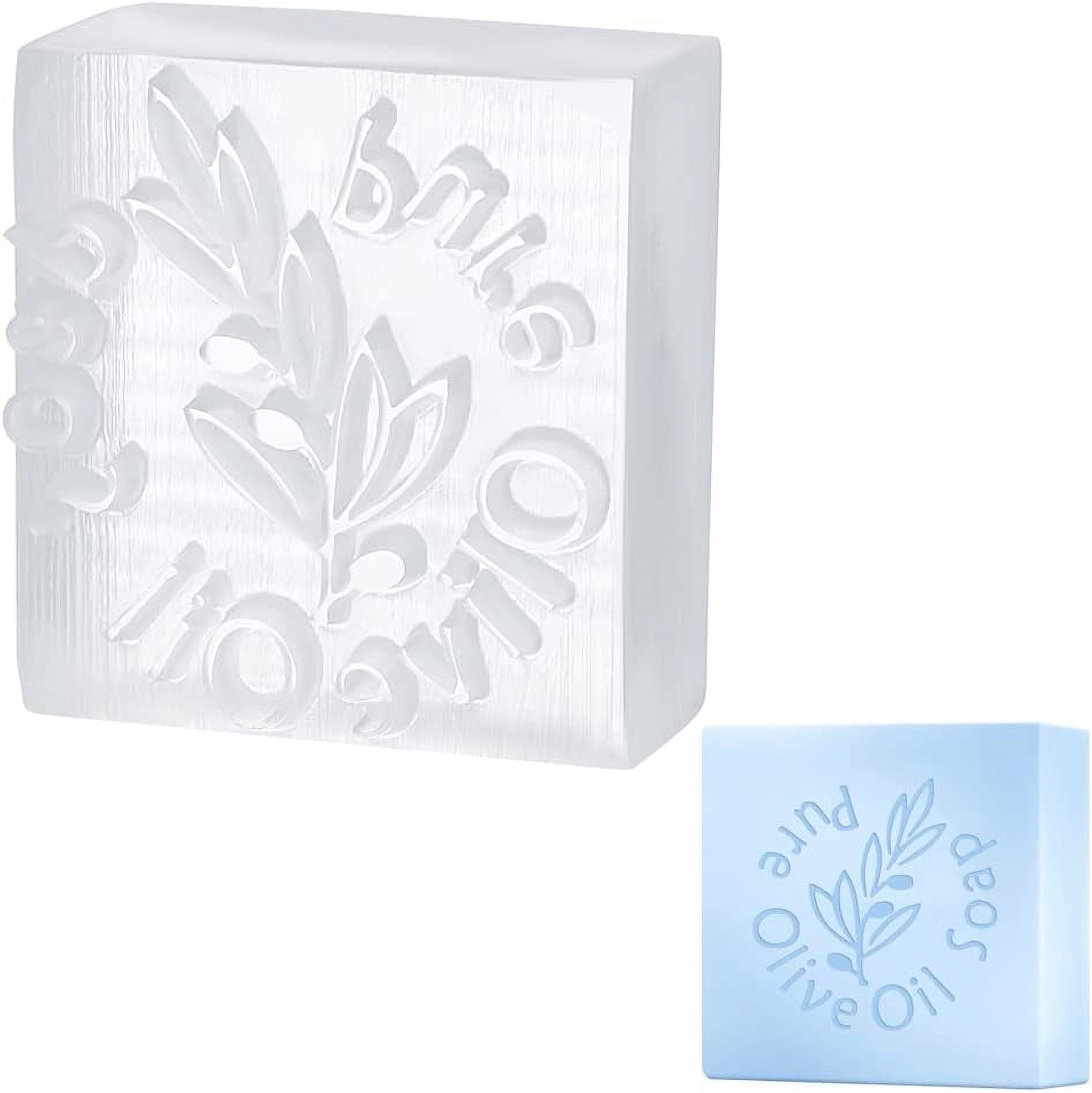 Handmade Soap Stamp Pure Olive Oil Soap Acrylic Soap Stamp Letter Soap ...