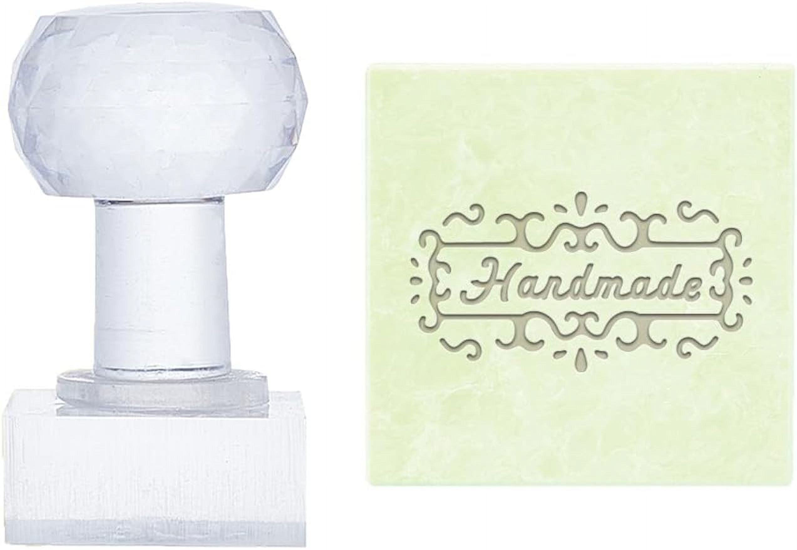 Handmade Soap Stamp Word Soap Embossing Stamp Border Text Clear Acrylic ...