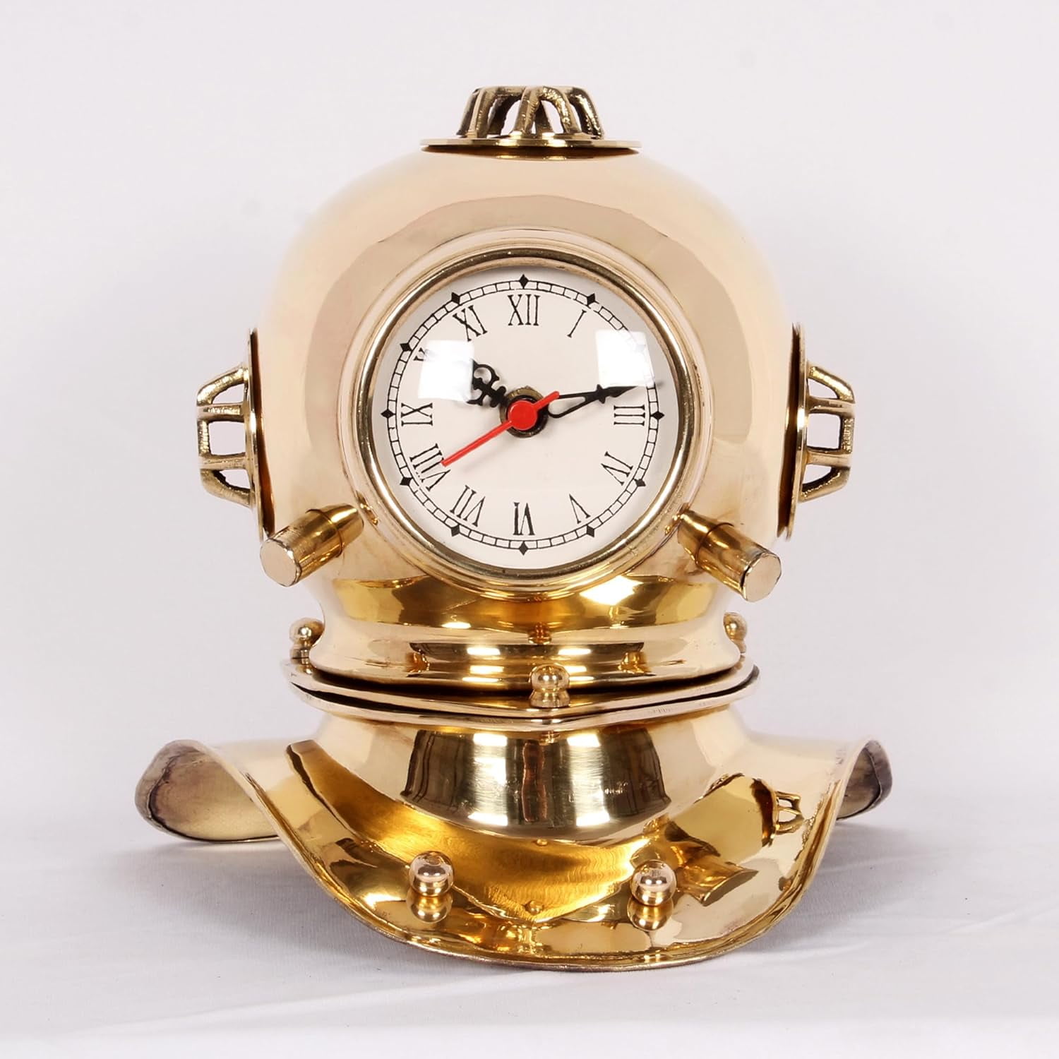 Handmade Solid Brass Premium Diving Helmet Clock SEA Nautical Divers ...