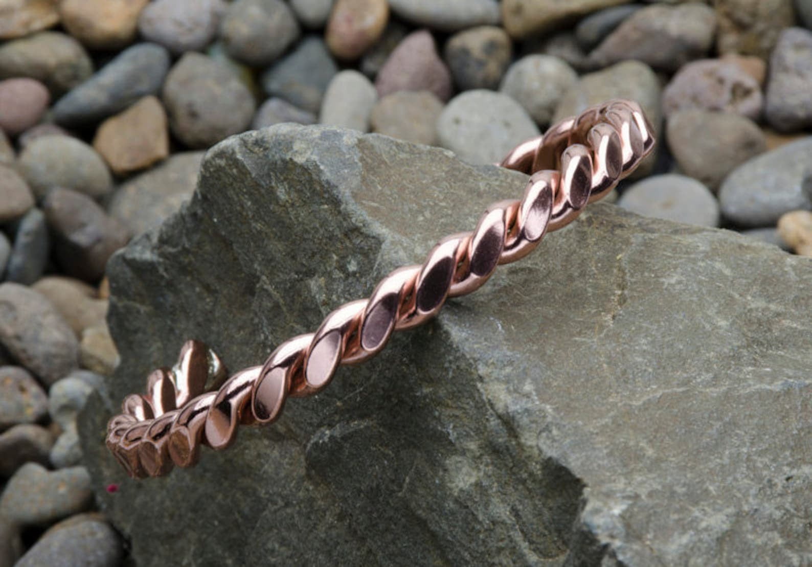 Handmade Solid Copper Twist Cuff Bracelet, Rope Twisted Copper Bangle/Bracelets, Handmade Man ...