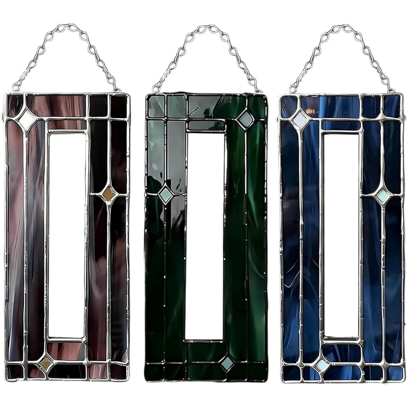 Handmade Stained Glass Photobooth Frame, Vertical Gallery Display ...