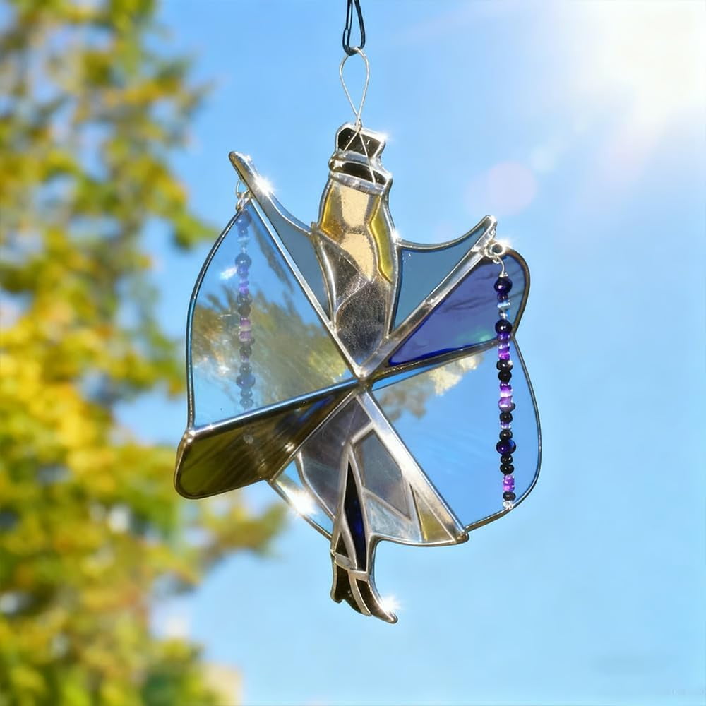 Handmade Stained Glass Spinners, Dancing Pattern for Stained Glass ...