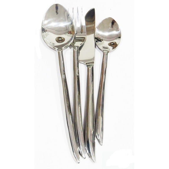 Handmade Stainless Dinnerware Modern Cutlery Flatware Silver Cutlery ...