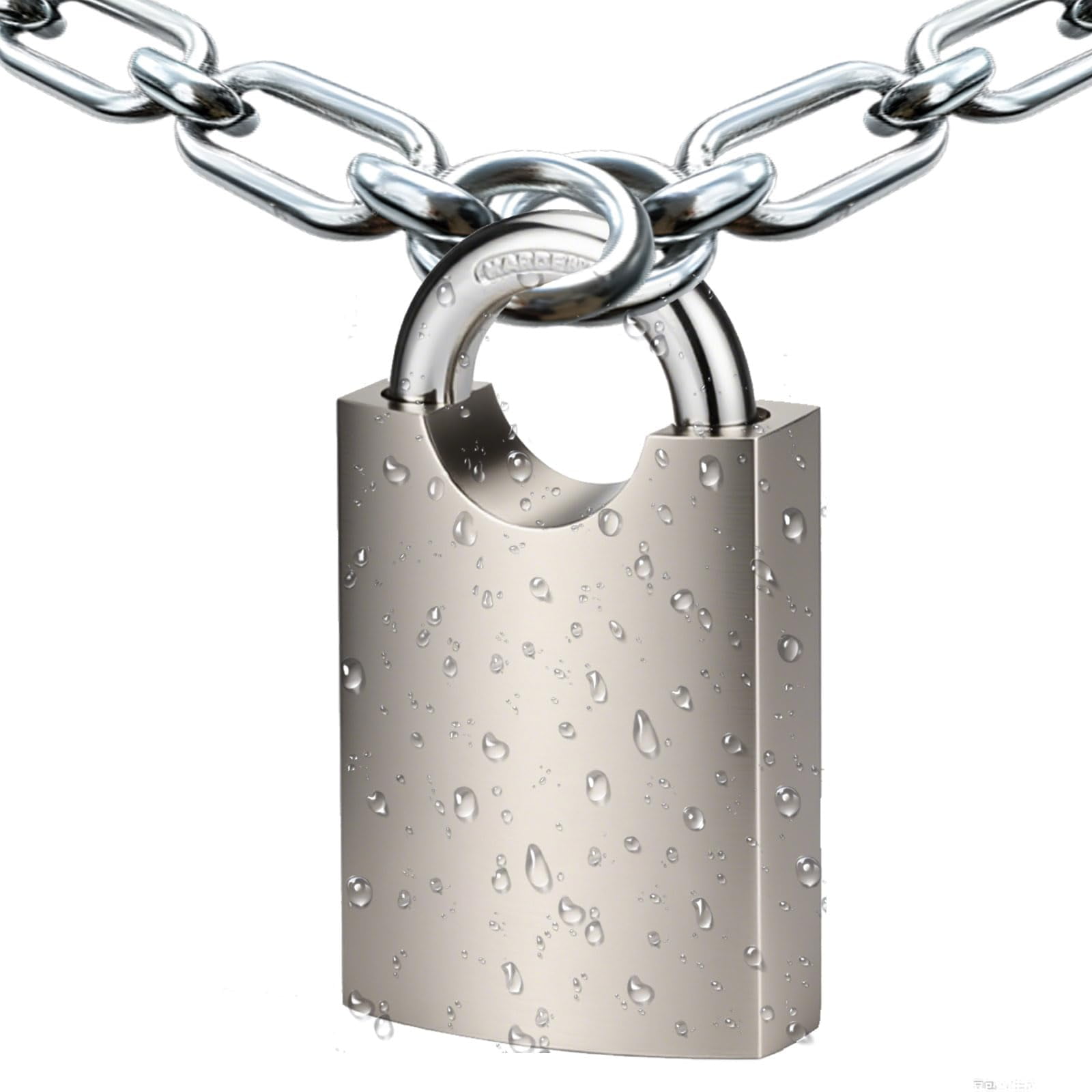 Handmade Stainless Steel Heavy Duty Padlock with 4 Key, Weatherproof ...