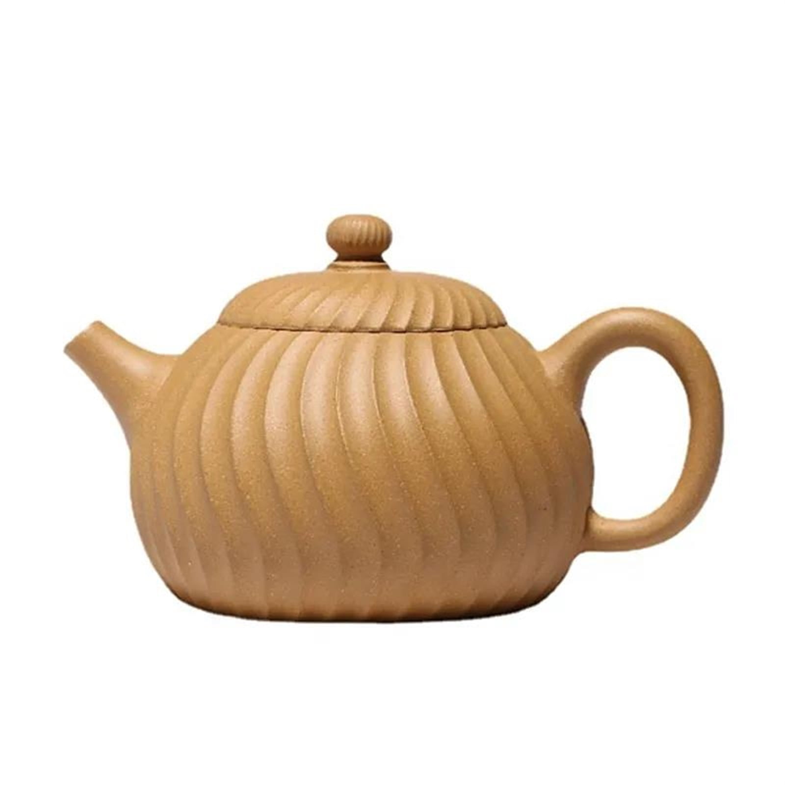 Handmade Stripe Beauty Kettle Zisha Tea Set Section Mud Filter Tea ...