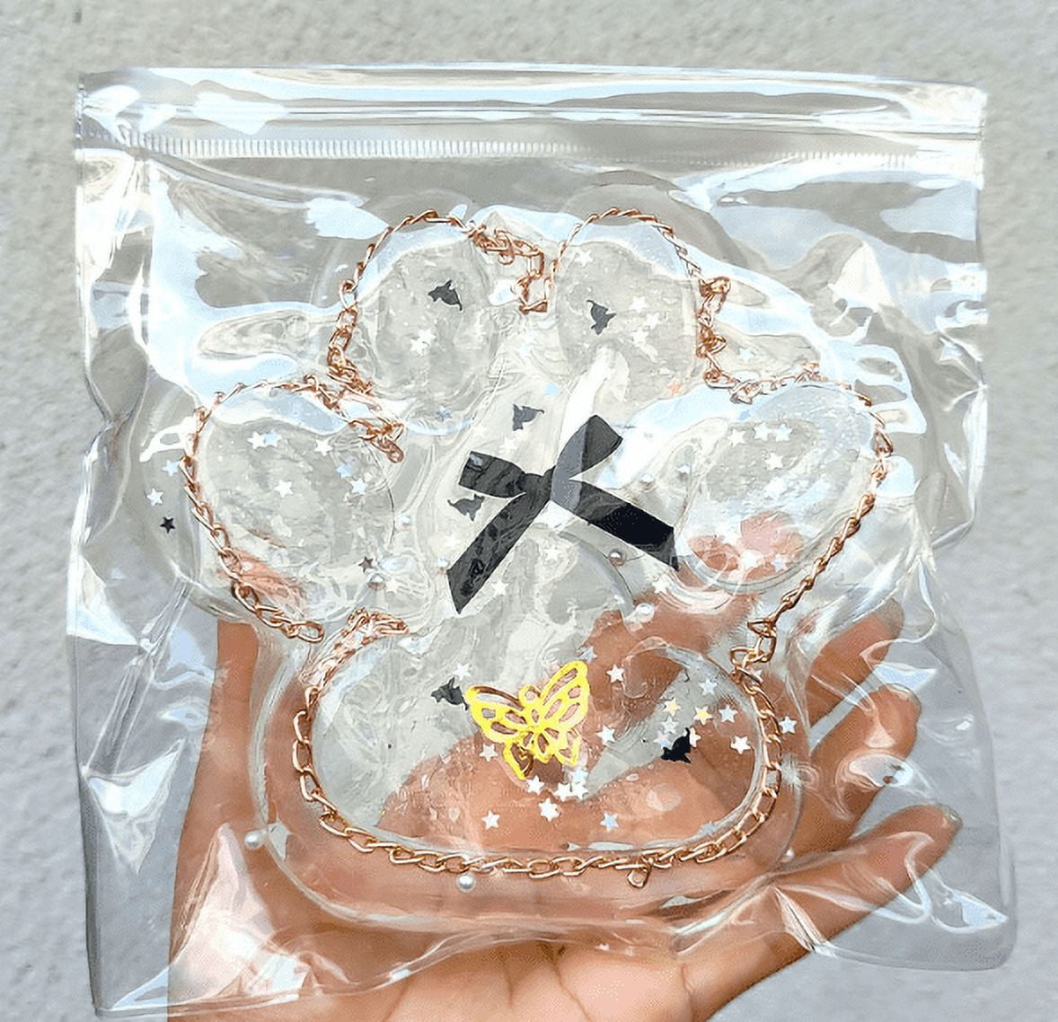 Handmade Taba Big Cat Paw Squeeze Toys, 7" Transparent Taba Squishy Big ...