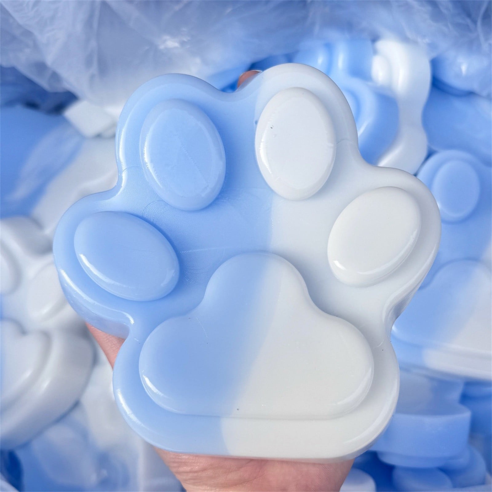 Handmade Taba Slippy Big Cat Paw, Christmas Gifts, Silicone Squeeze ...