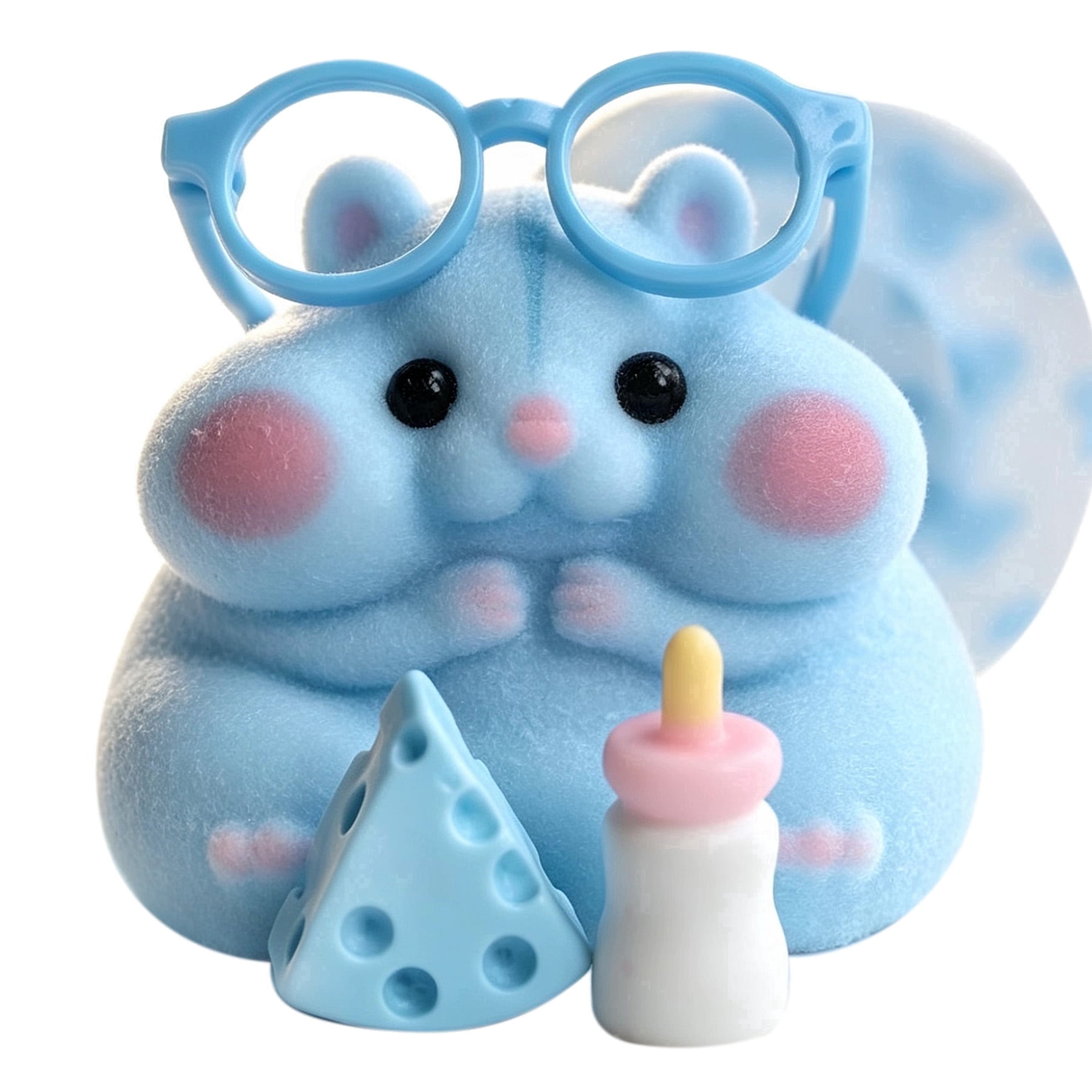 cutesqueeze Handmade Taba Squishy Hamster Toy, Soft Silicone, Blue ...